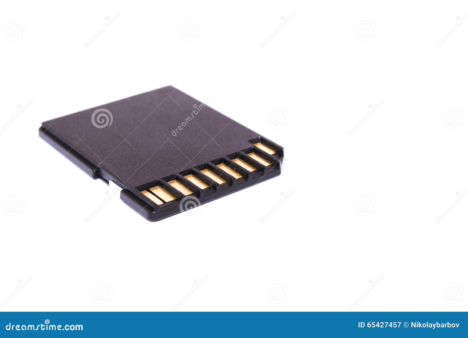 SD Memory Card on White Background Stock Image - Image of accessories ...