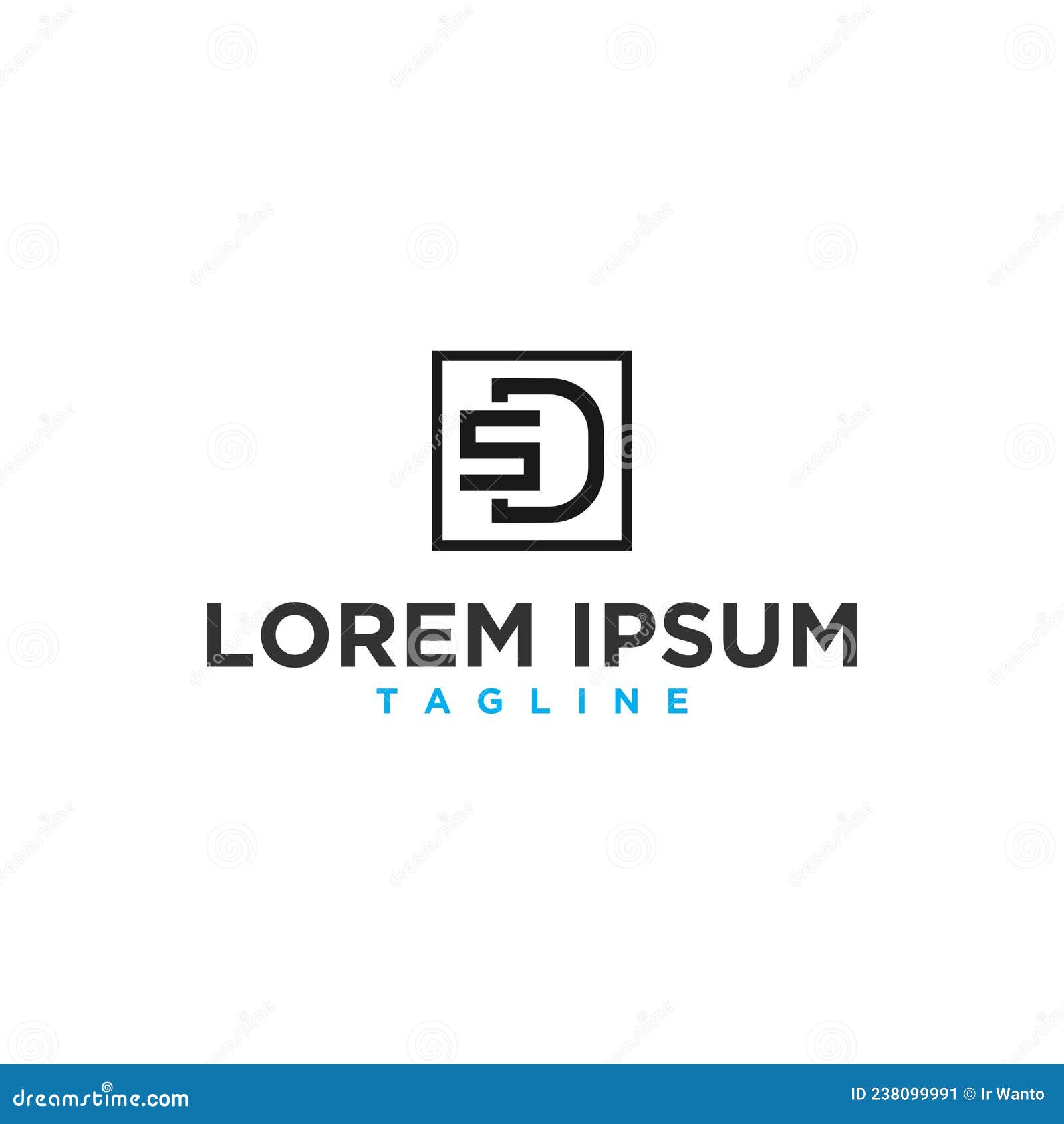 Sd Monogram Logo Design Inspiration Stock Vector - Illustration of ...