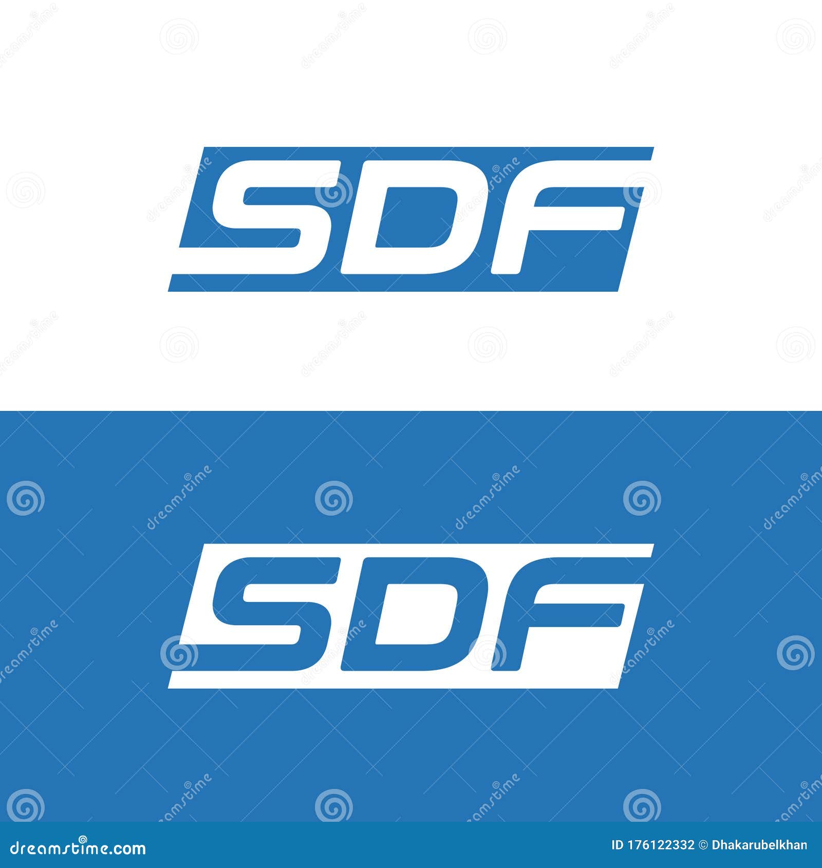 SDF Letter Logo Design Vector Stock Vector - Illustration of finance ...