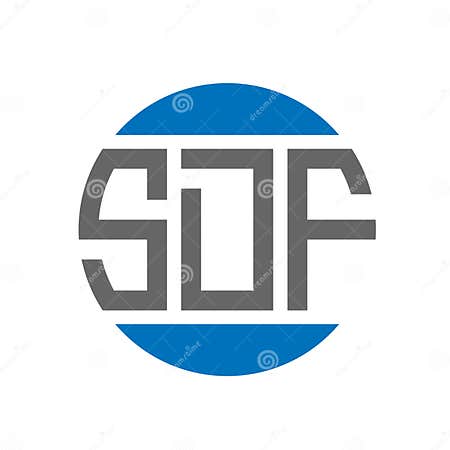 SDF Letter Logo Design on White Background. SDF Creative Initials ...