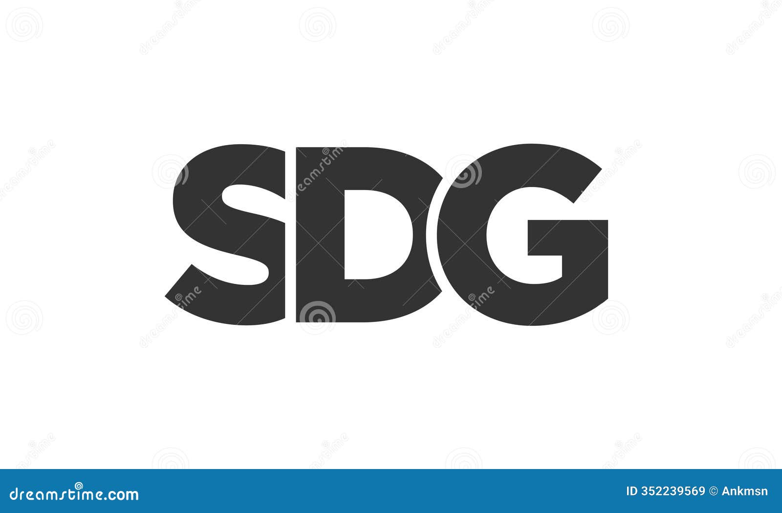 SDG Logo Design Template With Strong And Modern Bold Text. Initial ...