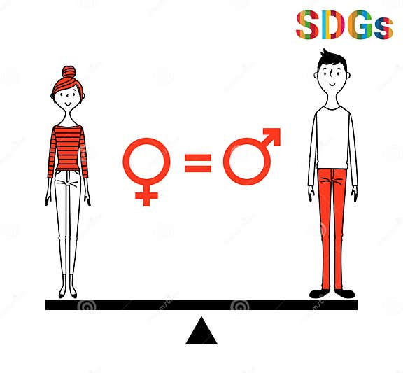 SDGs,GOAL5,Gender Equality stock illustration. Illustration of ...