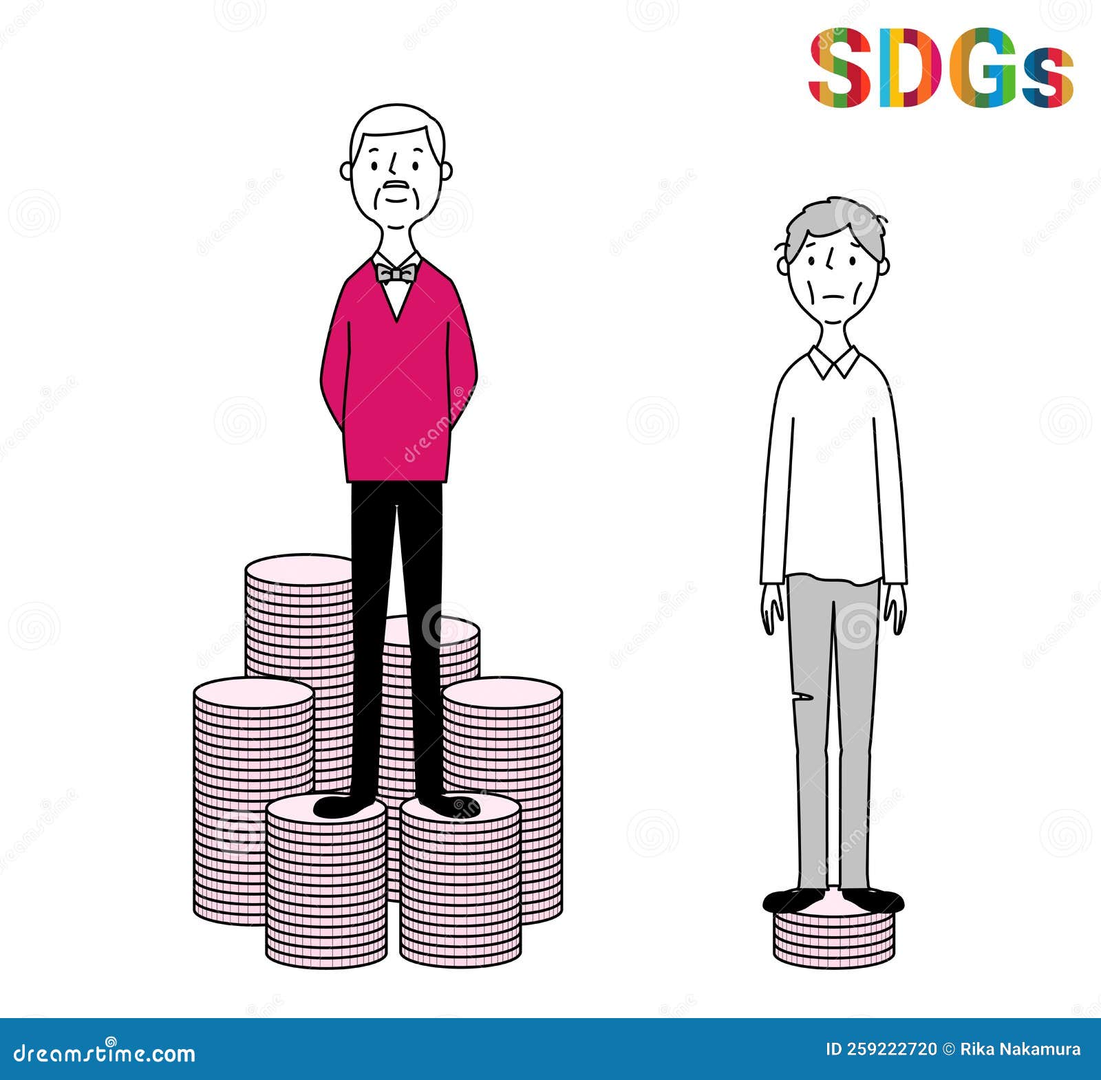SDGs,GOAL10,Industry, Reduced Inequalities Stock Illustration ...