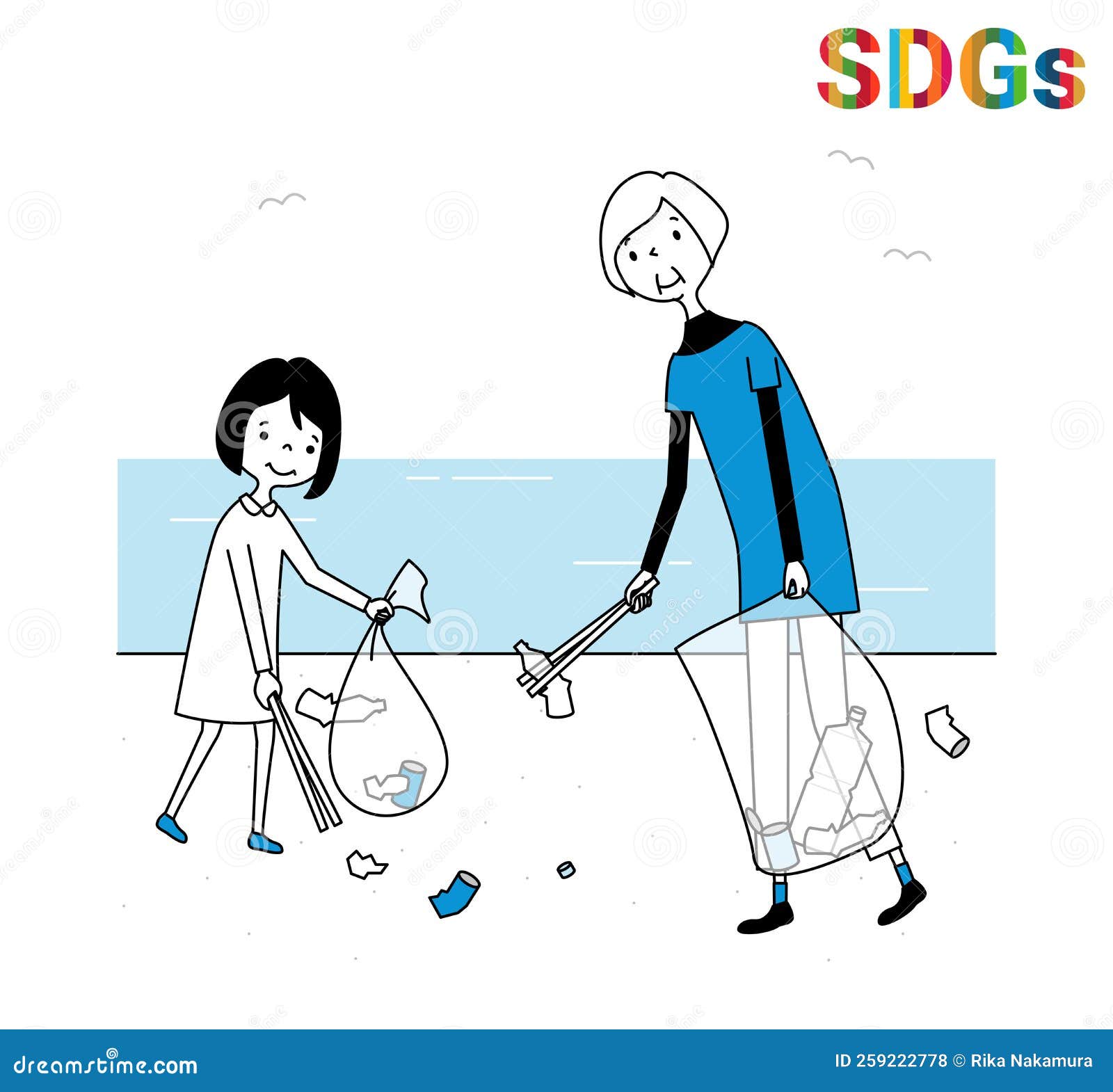 SDGs,GOAL14,Industry, Life Below Water Stock Illustration ...