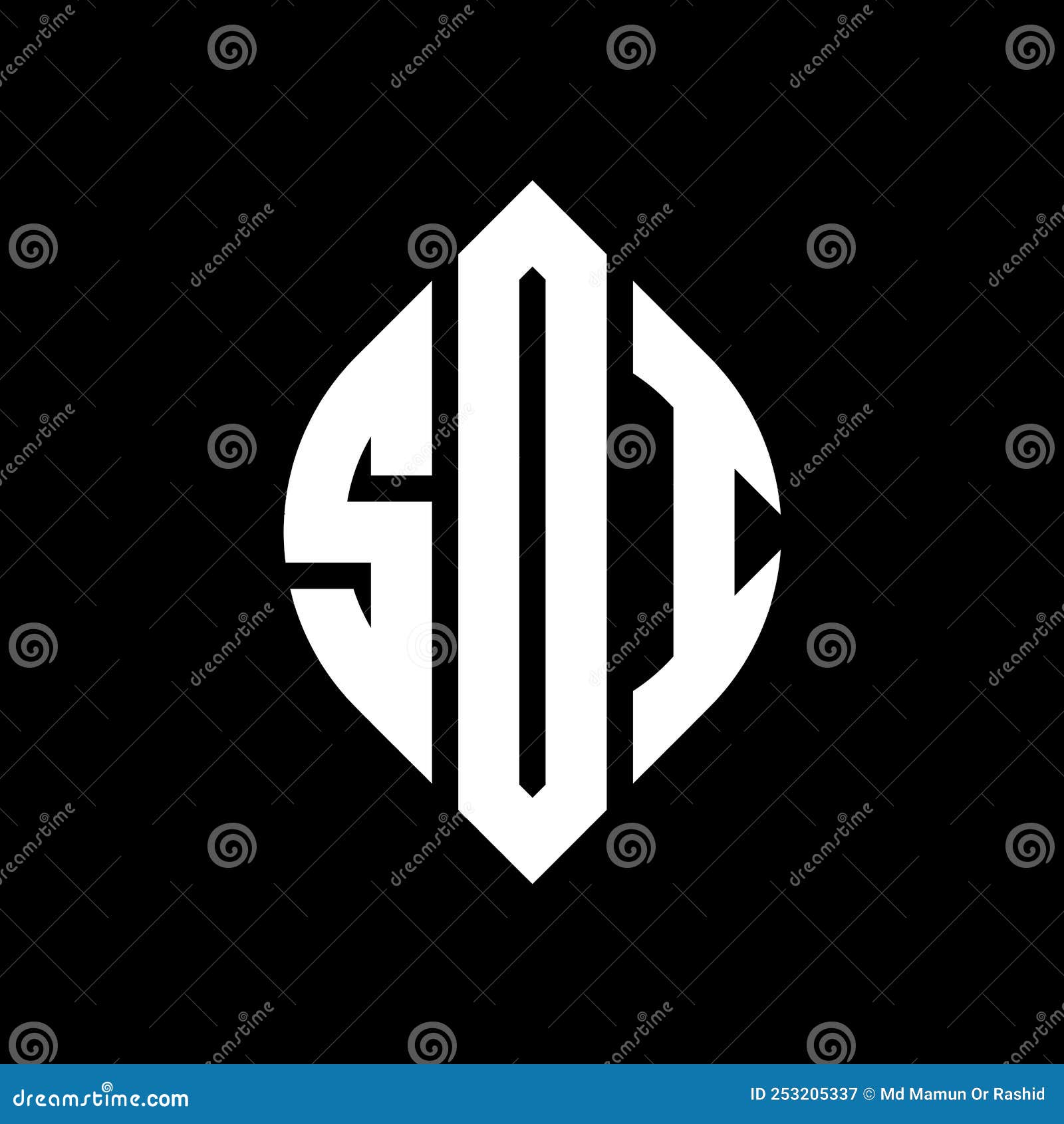 SDI Circle Letter Logo Design with Circle and Ellipse Shape. SDI ...