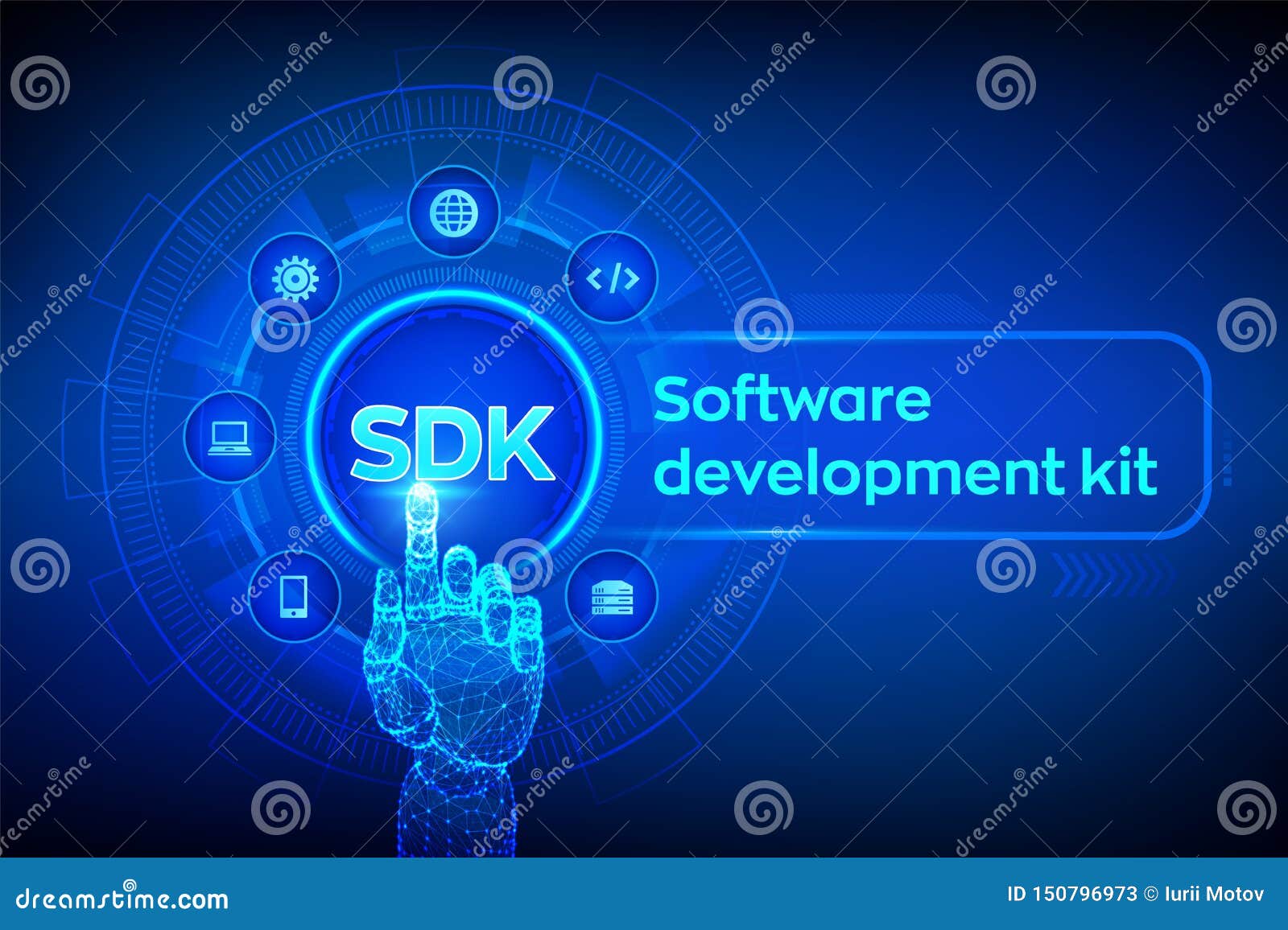 SDK. Software Development Kit Programming Language Technology Concept ...