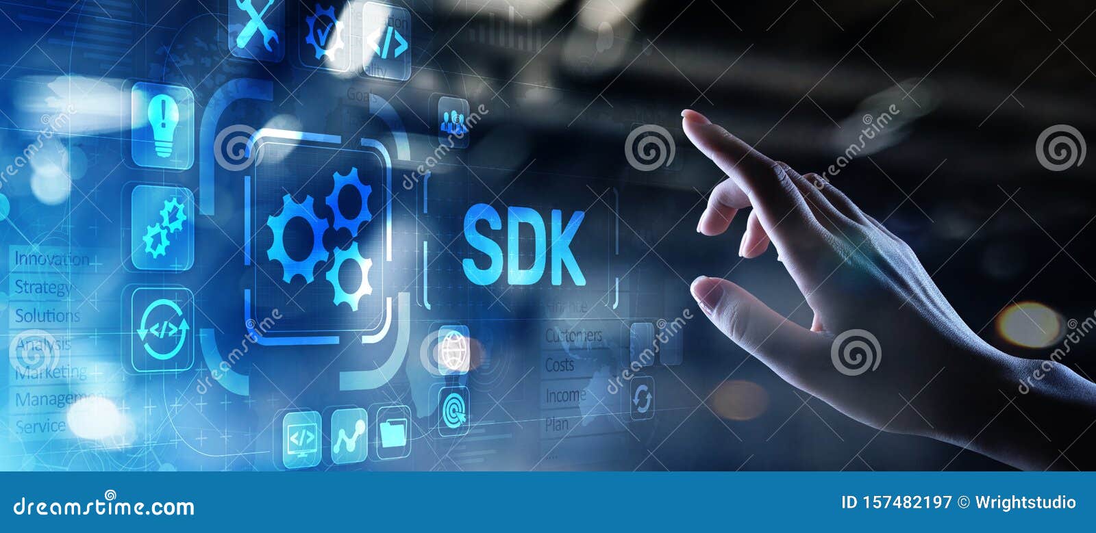 SDK Software Development Kit Programming Language Technology Concept on ...