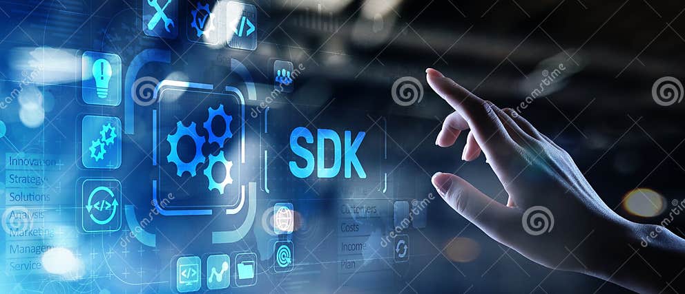 SDK Software Development Kit Programming Language Technology Concept on ...