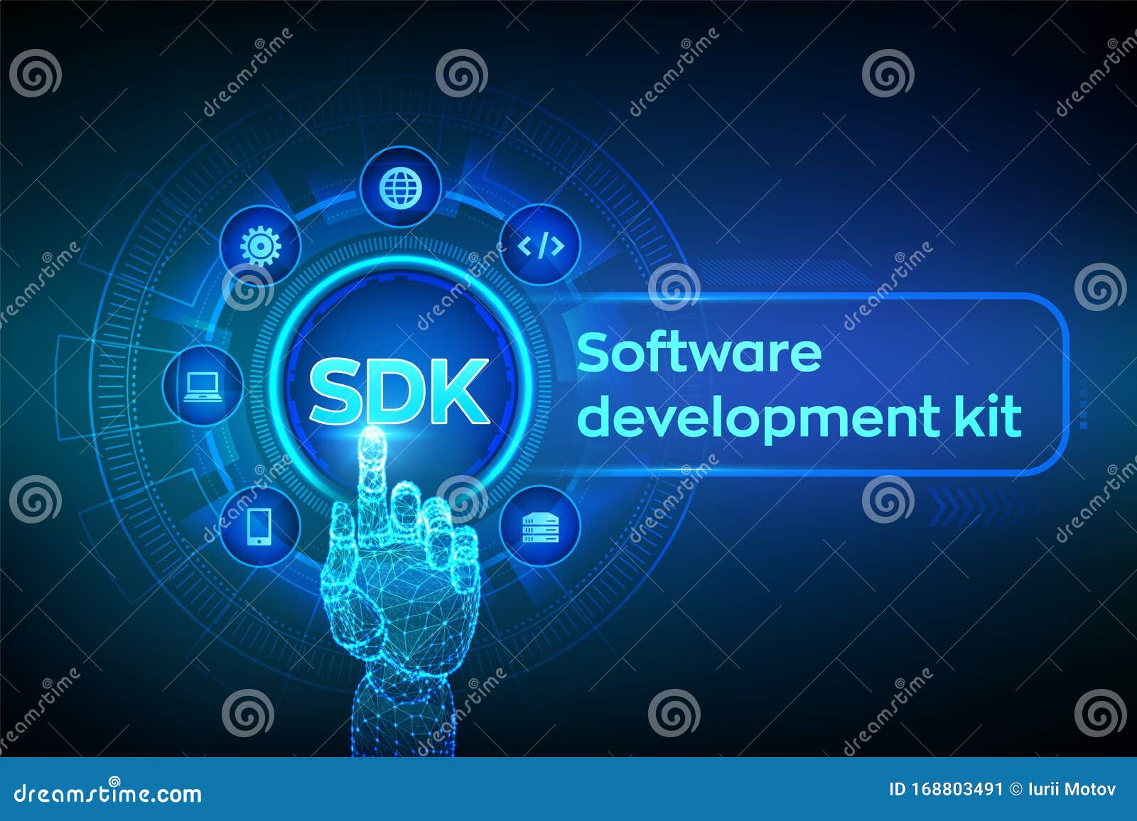 SDK. Software Development Kit Programming Language Technology Concept ...