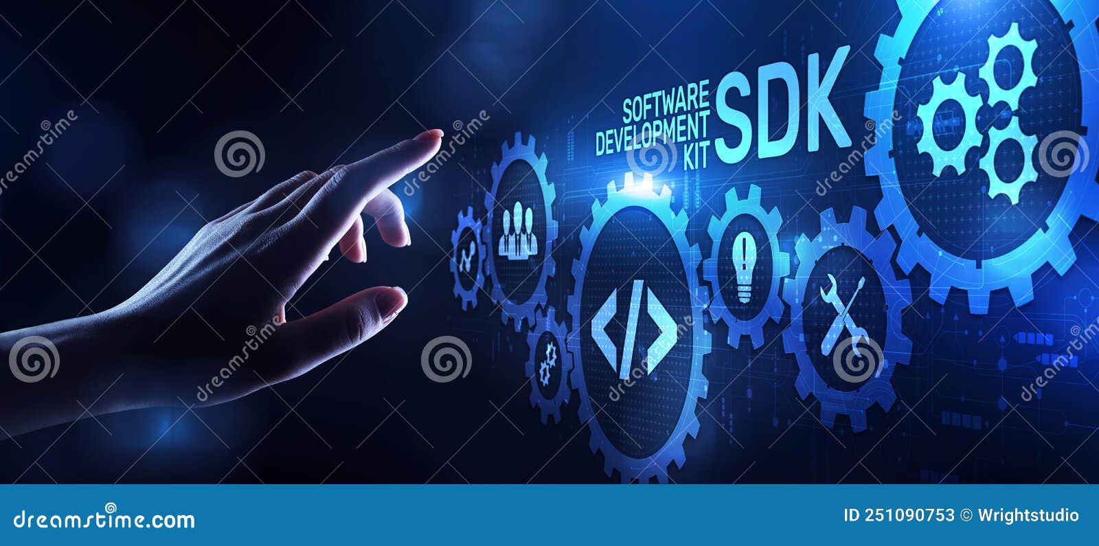 SDK Software Development Kit Programming Technology Concept On Virtual ...