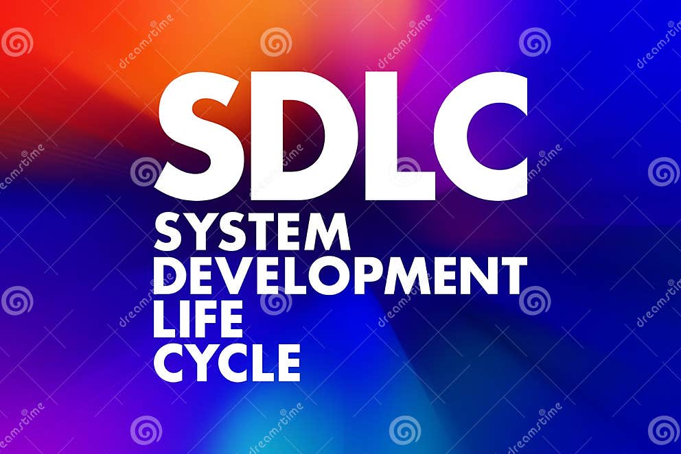 SDLC - System Development Life Cycle Acronym, Business Concept ...