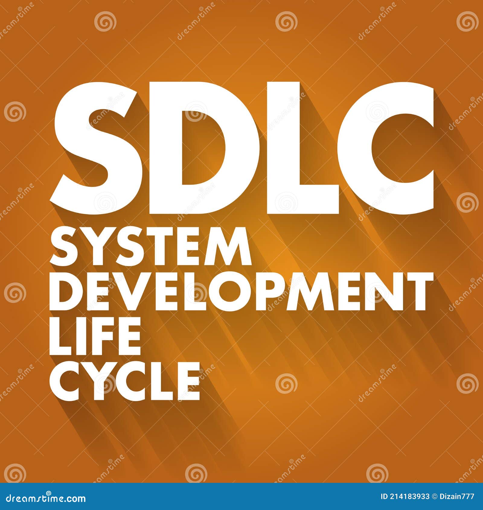 SDLC - System Development Life Cycle Acronym, Business Concept ...