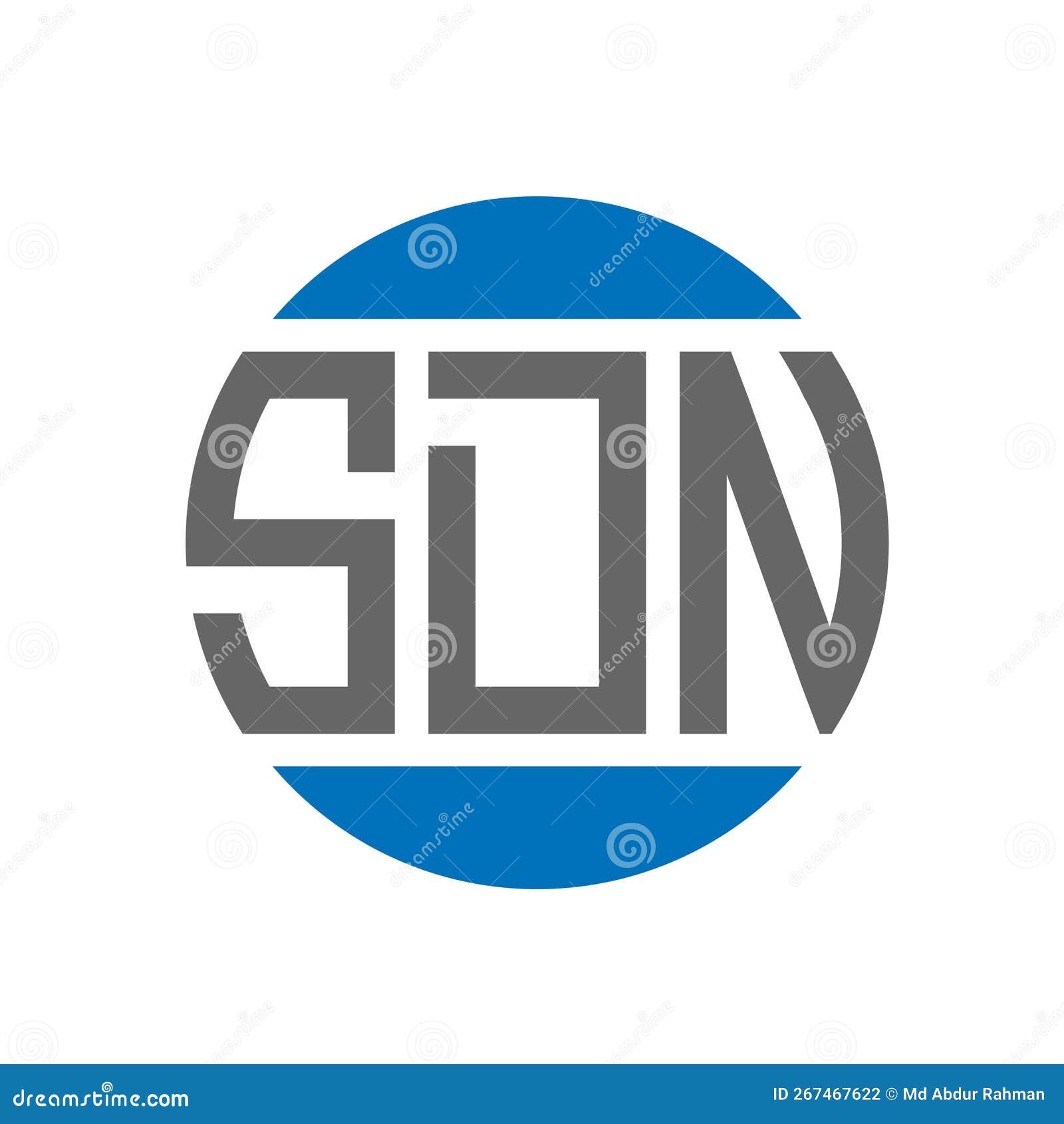SDN Letter Logo Design on White Background. SDN Creative Initials ...
