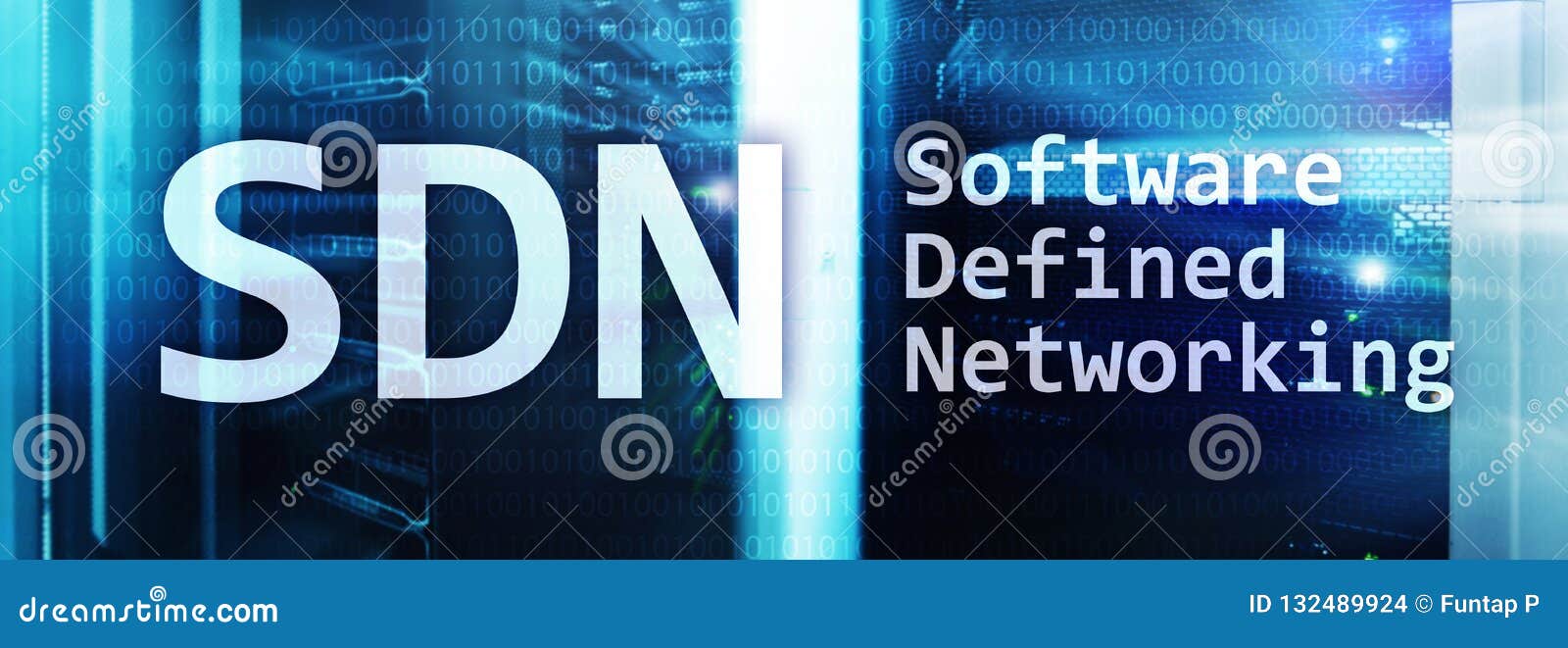 SDN, Software Defined Networking Concept On Modern Server Room ...