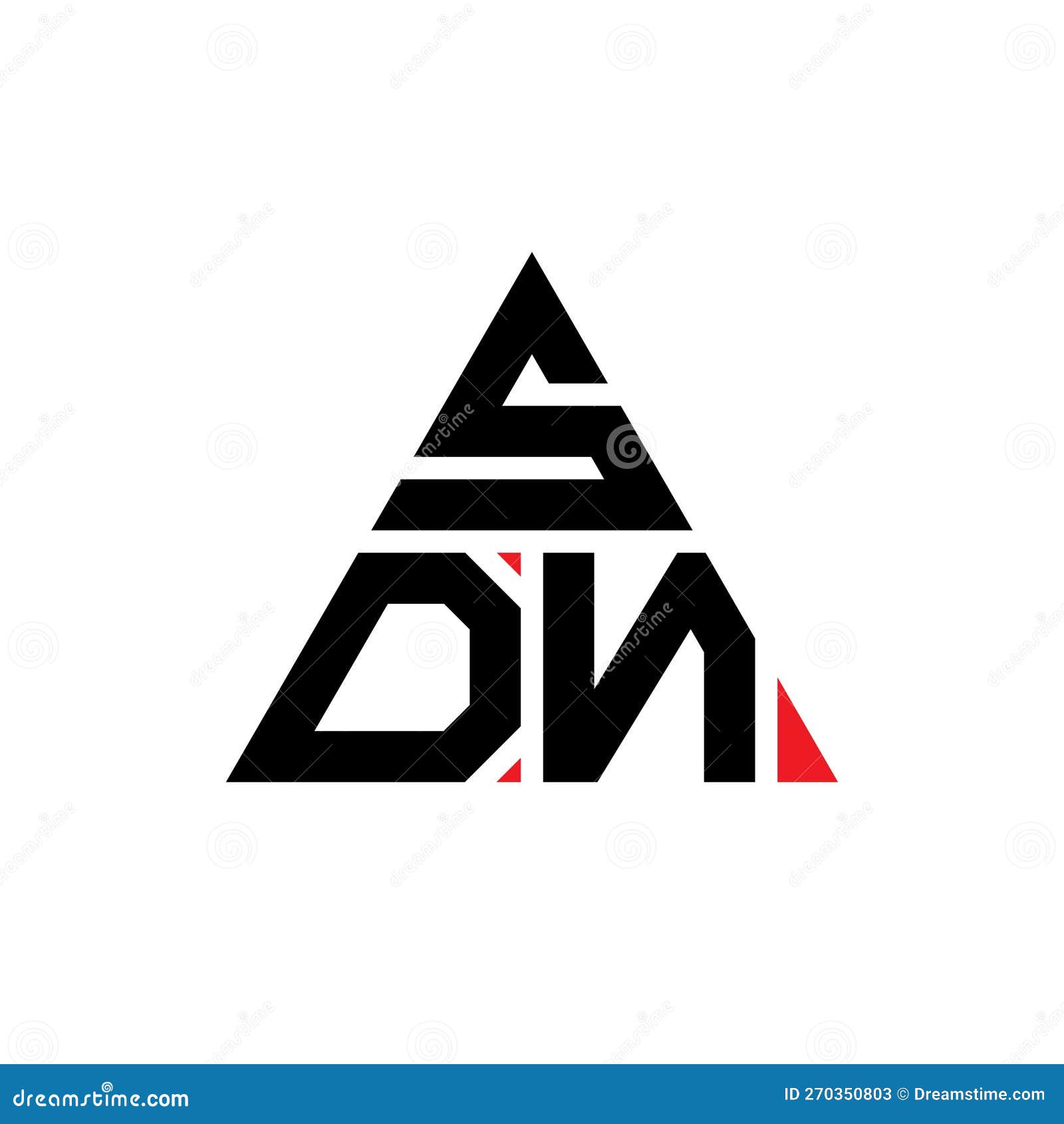 SDN Triangle Letter Logo Design with Triangle Shape. SDN Triangle Logo ...