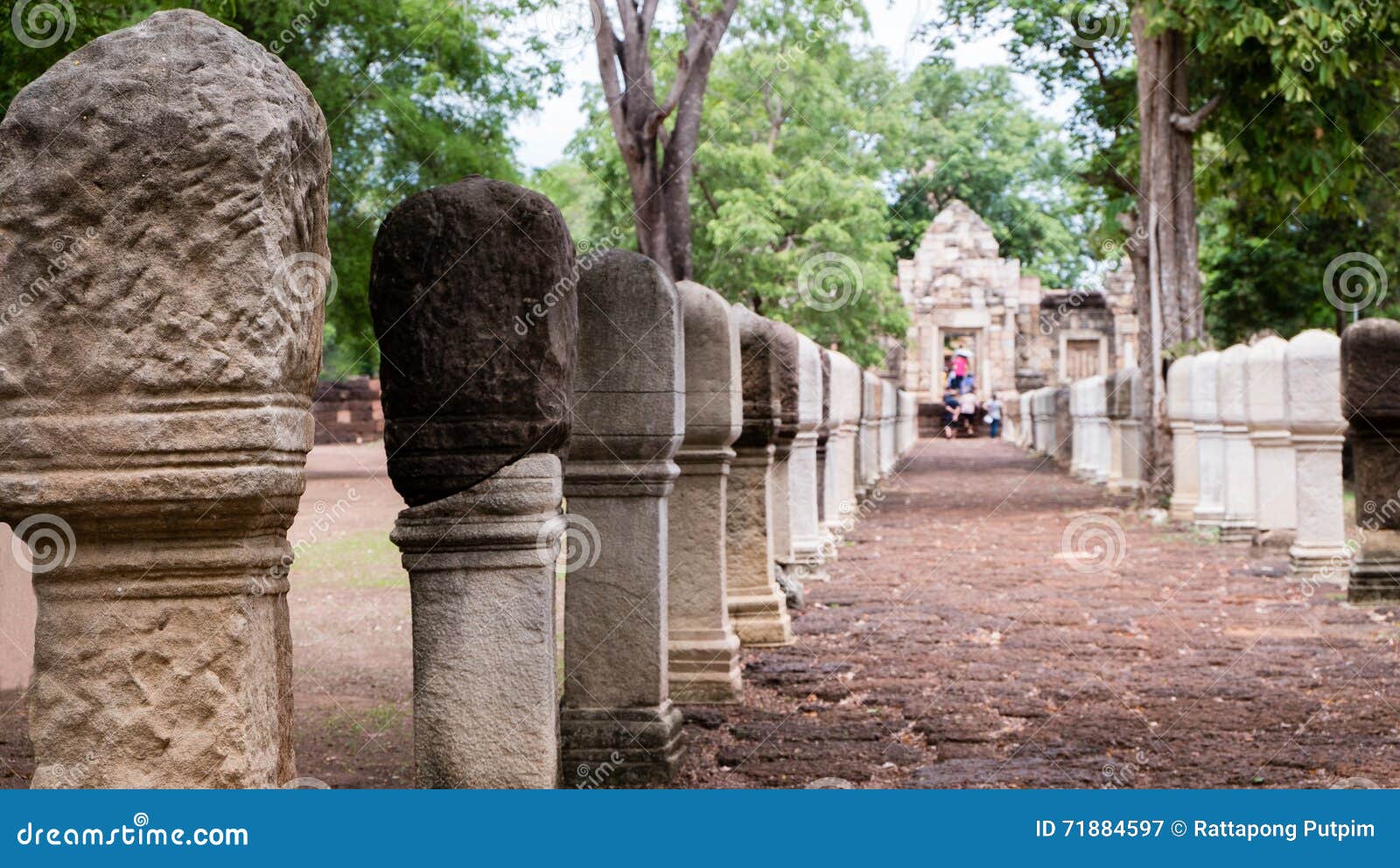 Sdok Kok Thom stock image. Image of thom, asia, monument - 71884597
