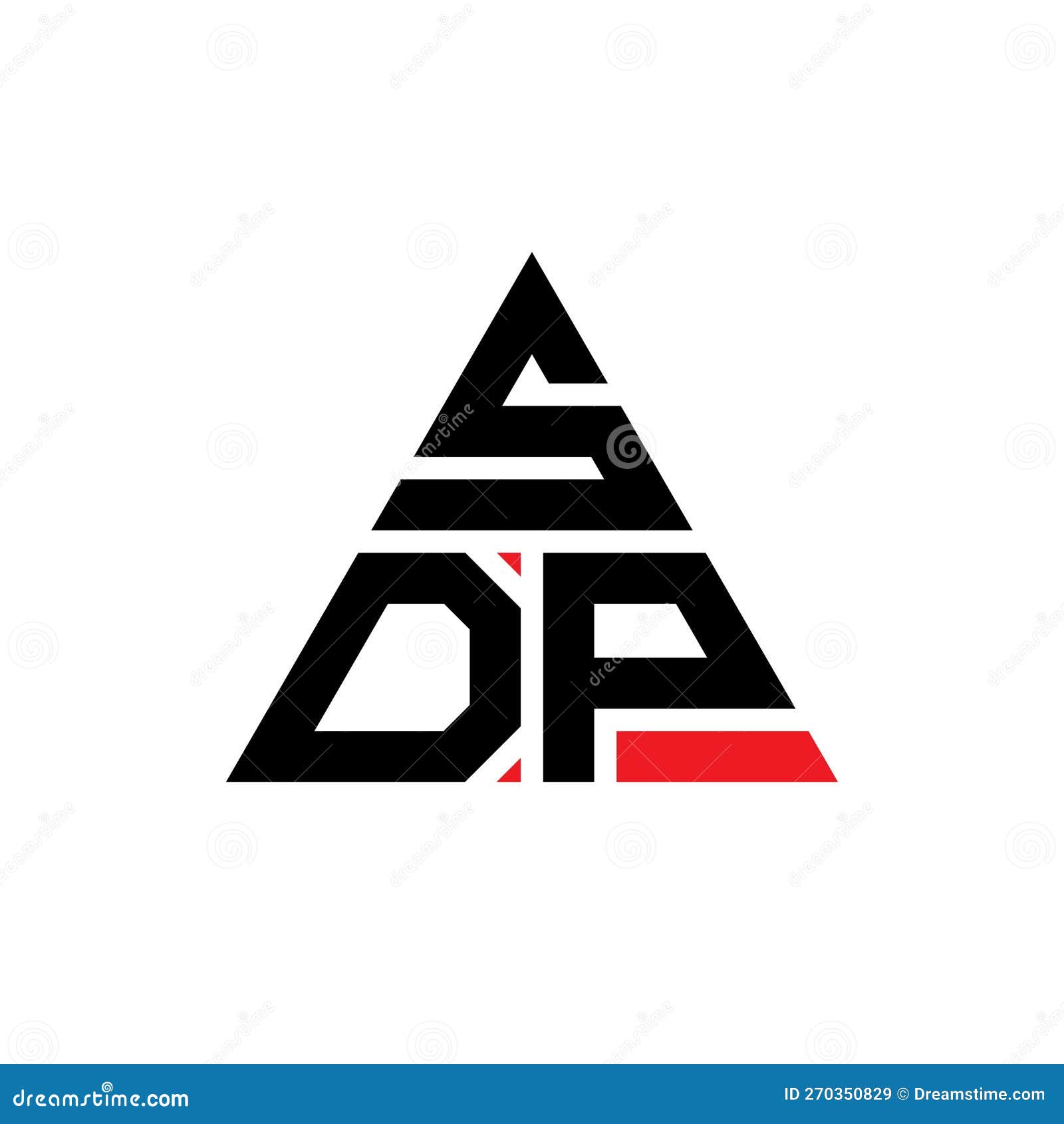 SDP Triangle Letter Logo Design with Triangle Shape. SDP Triangle Logo ...
