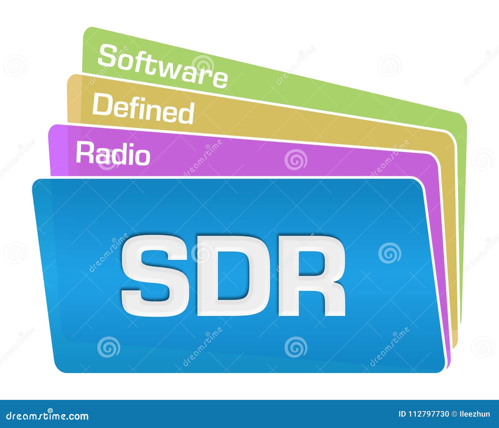 SDR - Software Defined Radio Text Colorful Squares Stack Stock ... SDR - Software Defined Radio Text Colorful Squares Stack Stock ...