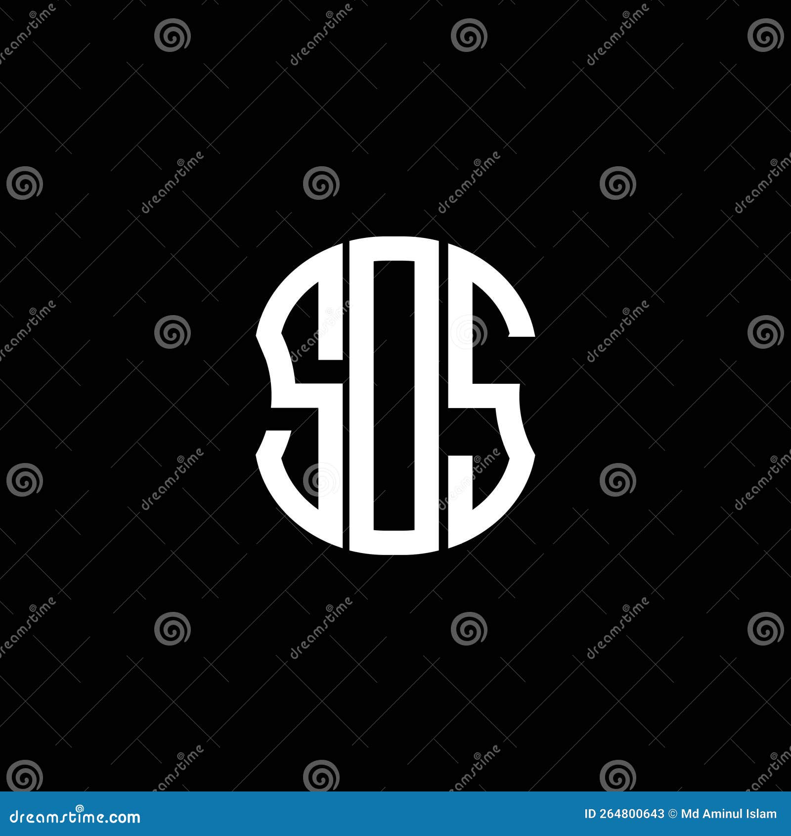SDS Letter Logo Abstract Creative Design. Stock Vector - Illustration ...