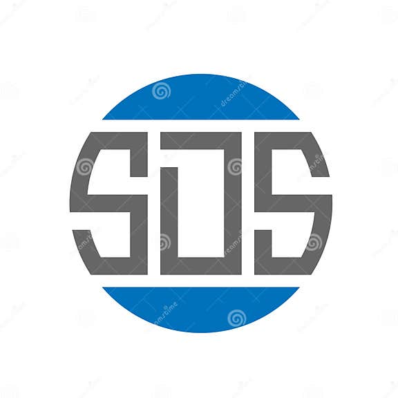 SDS Letter Logo Design on White Background. SDS Creative Initials ...