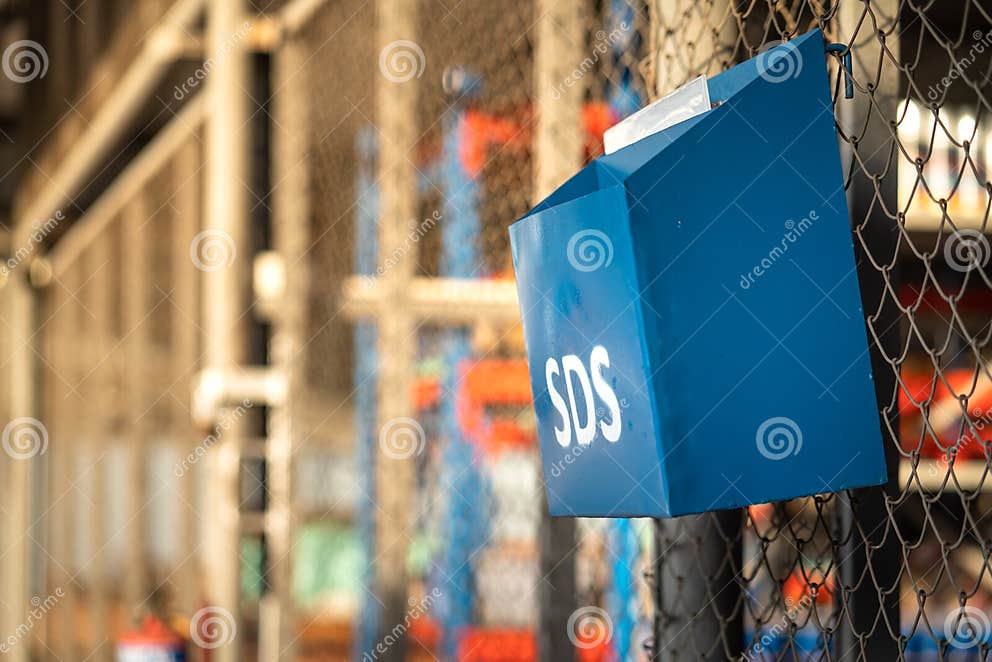 `SDS` Safety Data Sheet Container Box - Industrial Equipment. Stock ...