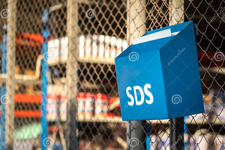 `SDS` Safety Data Sheet Container Box - Industrial Equipment. Stock ...