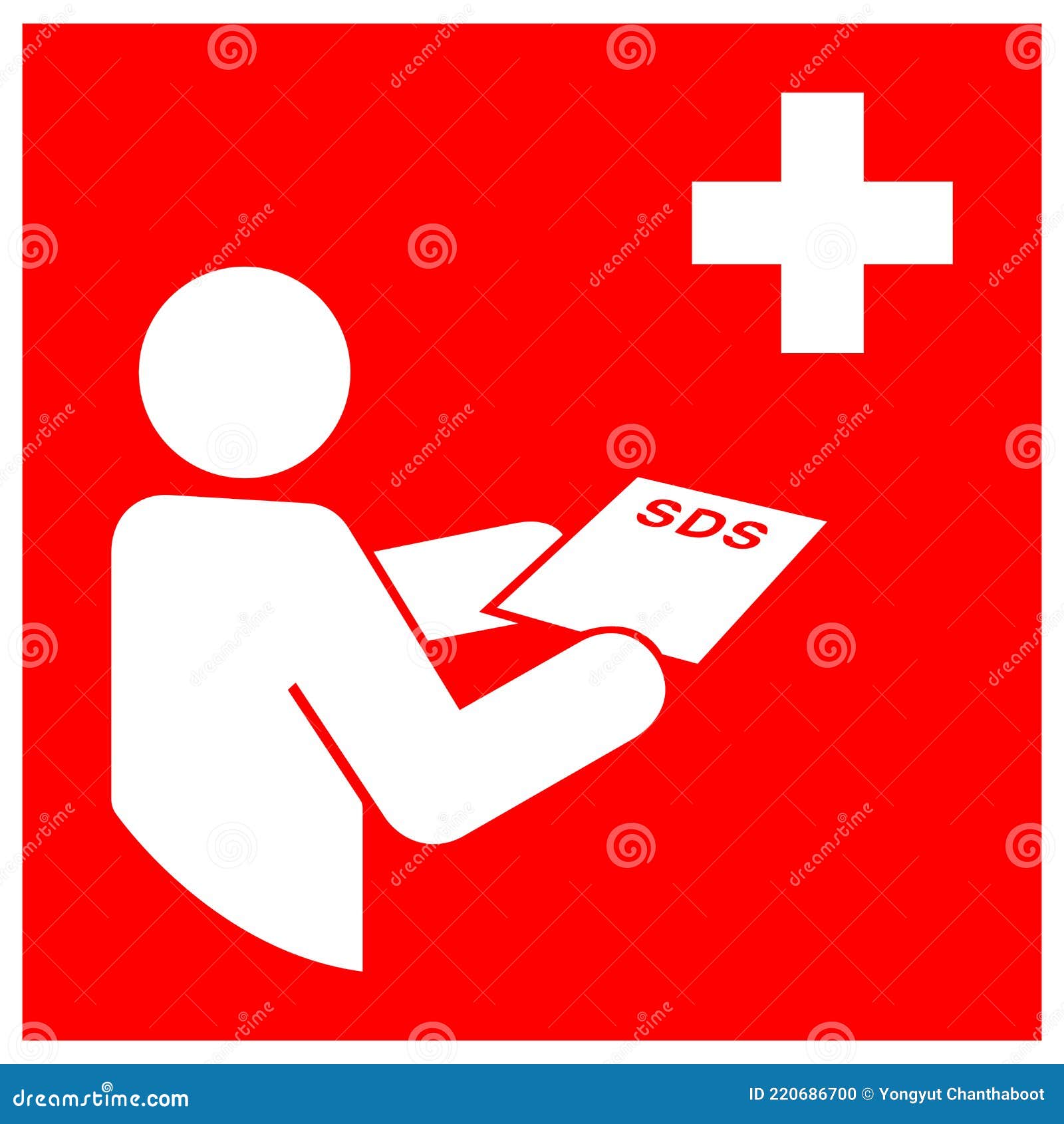 SDS Station Symbol Sign, Vector Illustration, Isolate on White ...