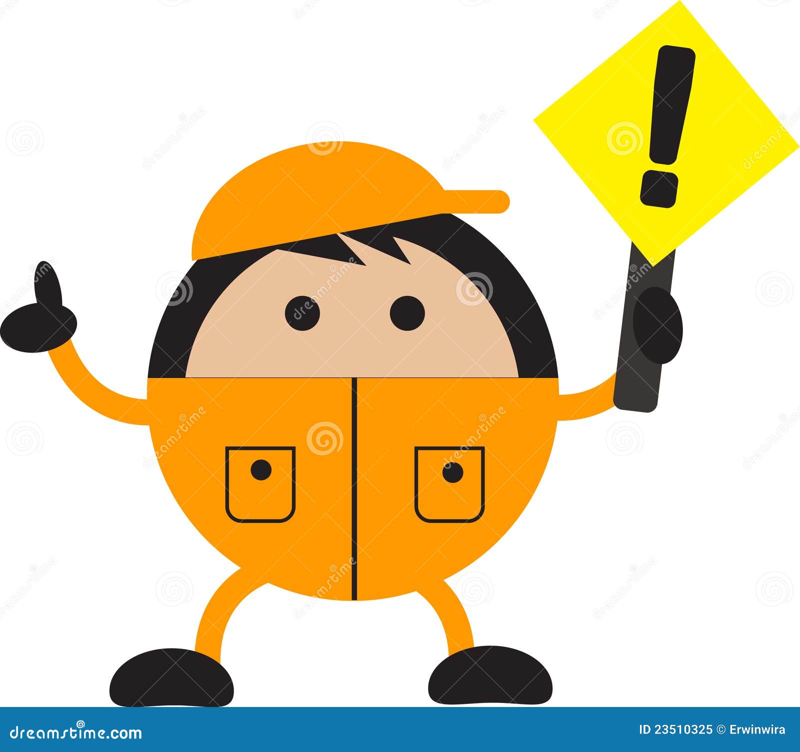 Señal de peligro ilustración del vector. Ilustración de muestra - 23510325