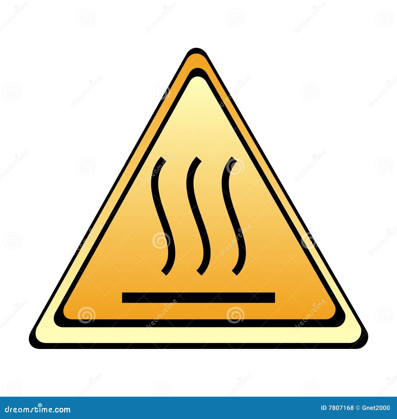 Señal De Peligro - Caliente Stock de ilustración - Ilustración de ...