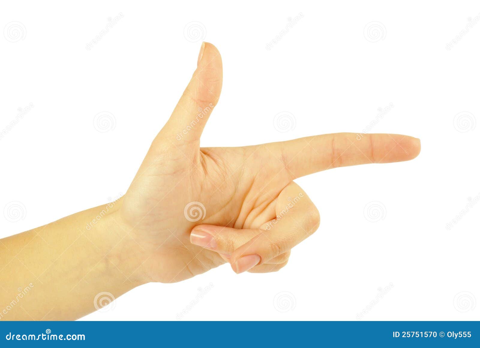 Señalando La Mano (o Tirar) Foto de archivo - Imagen de dedo, muestra ...
