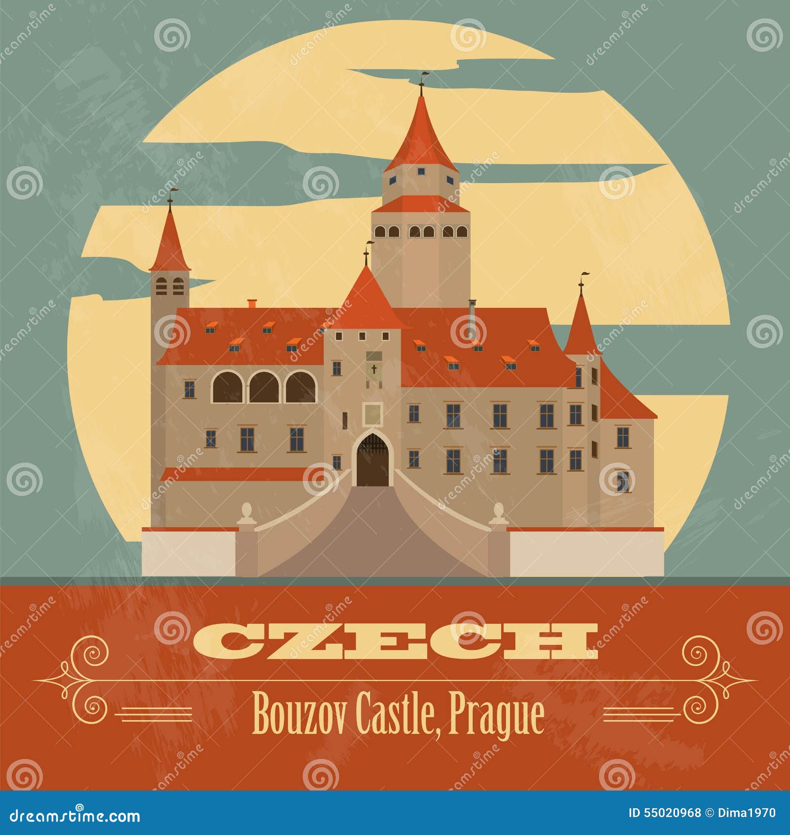 Señales checas ilustración del vector. Ilustración de europa - 55020968