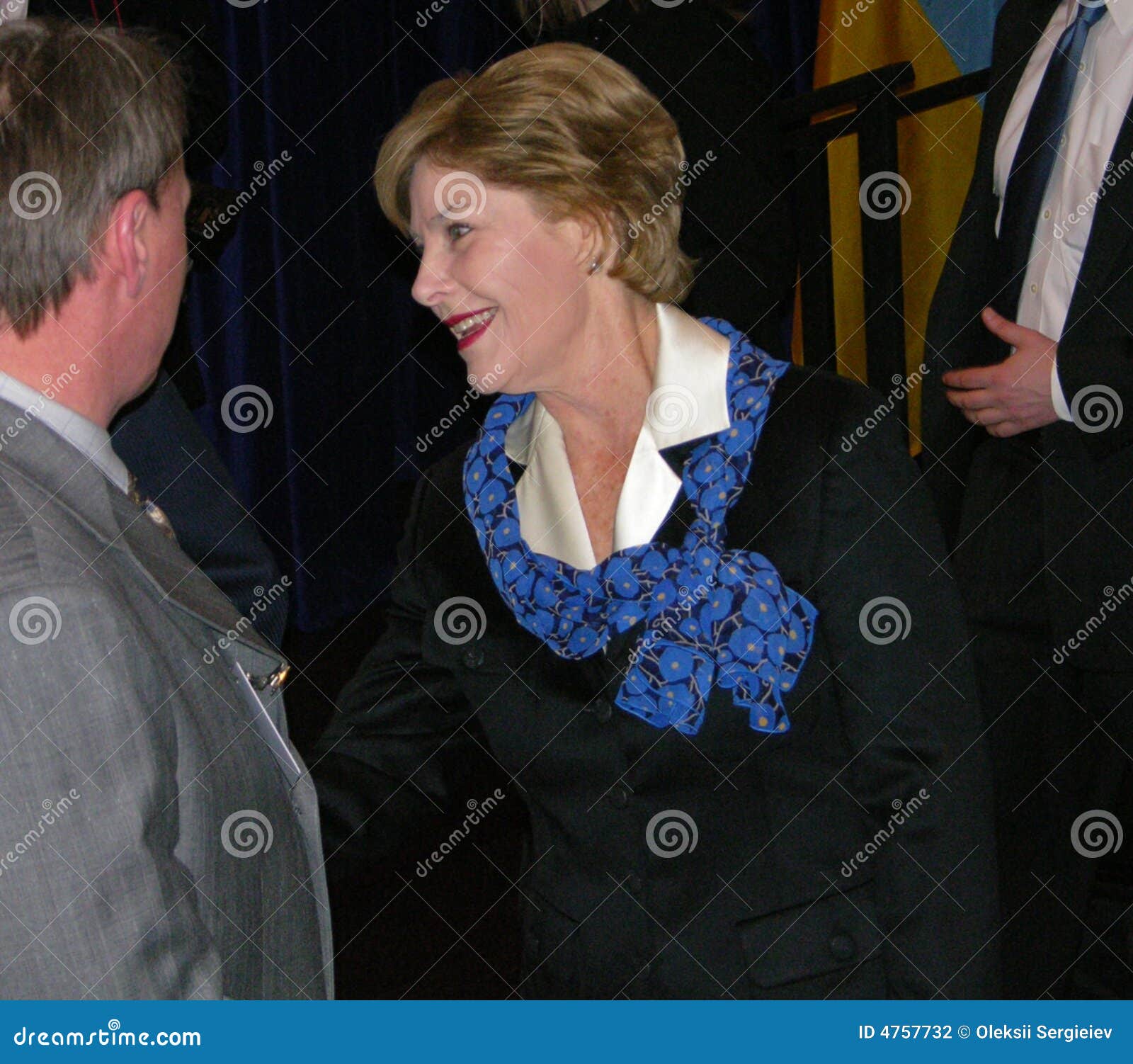 Señora Laura Bush fotografía editorial. Imagen de caliente - 4757732