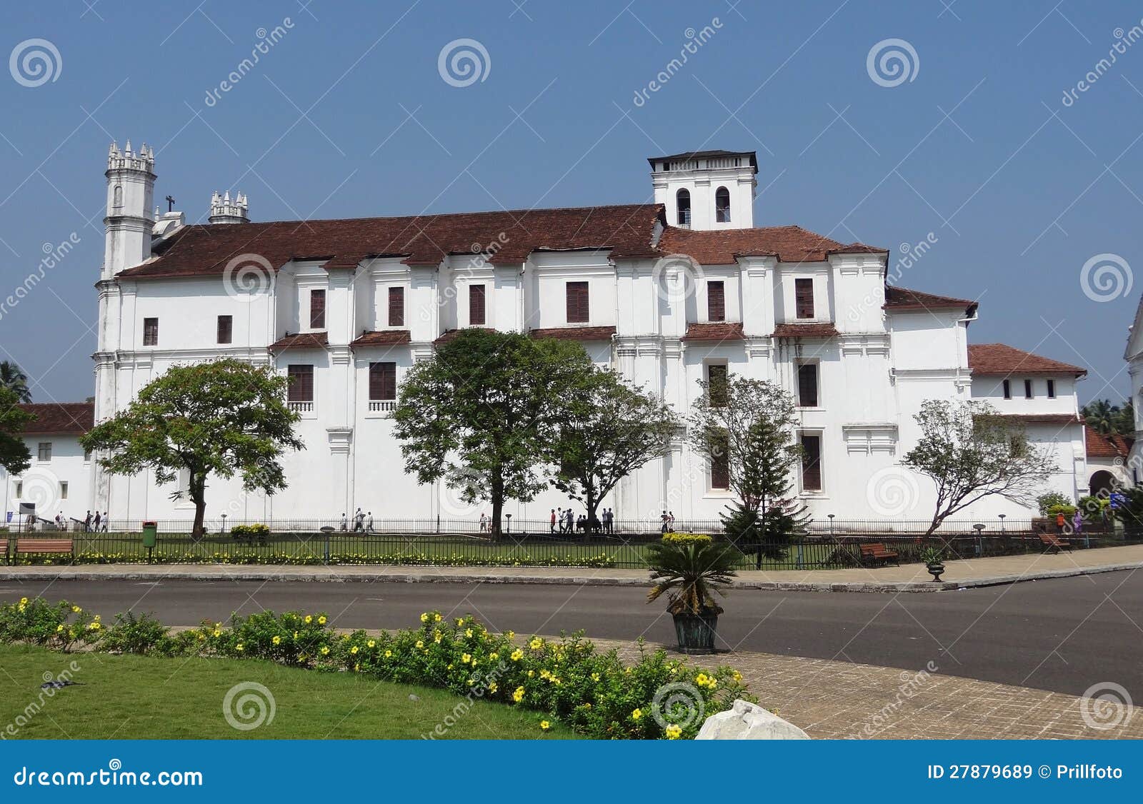 Se Cathedral in Goa stock image. Image of basilica, grass - 27879689
