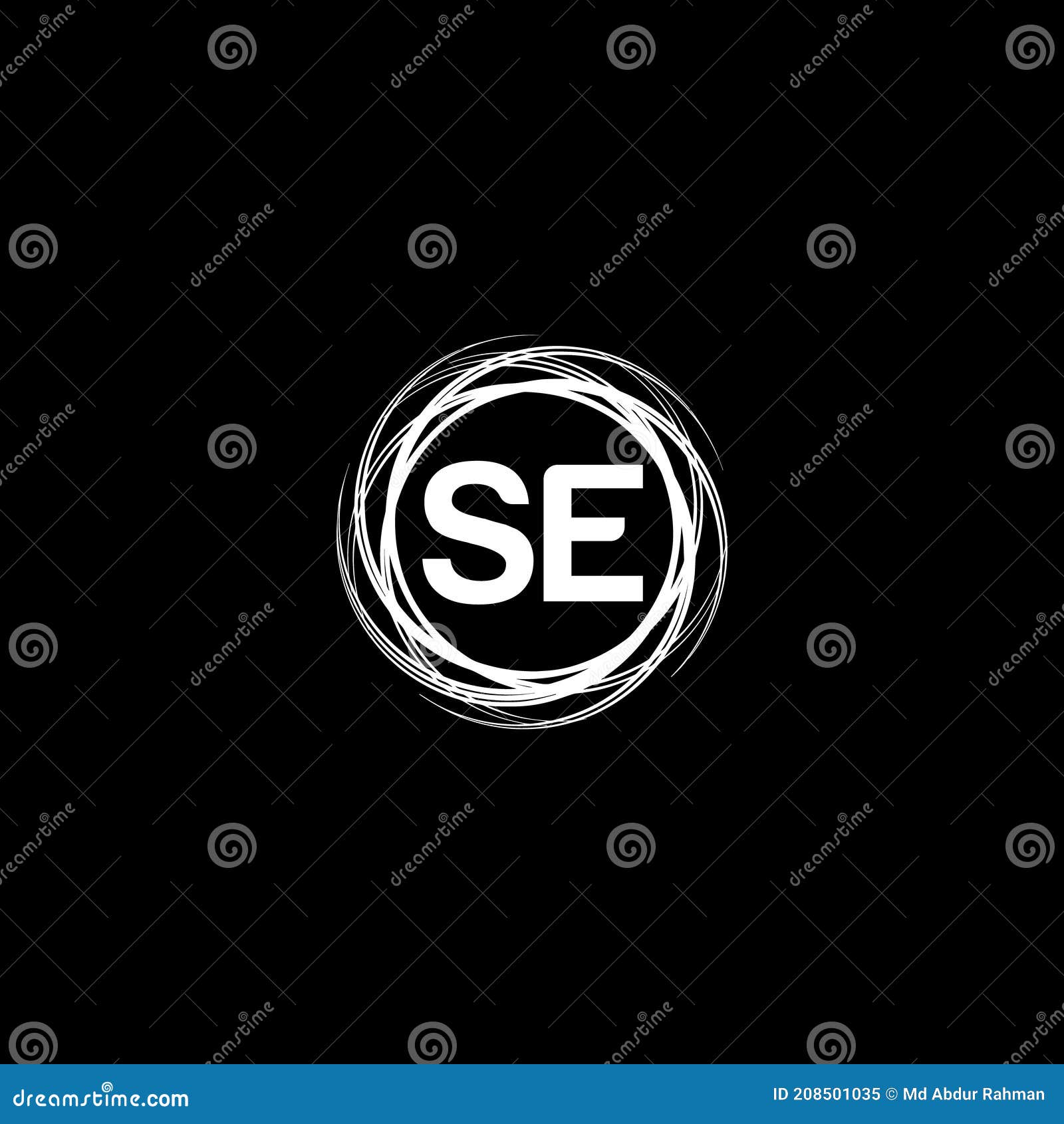Se Circle Unique Abstract Geometric Logo Design Stock Vector ...