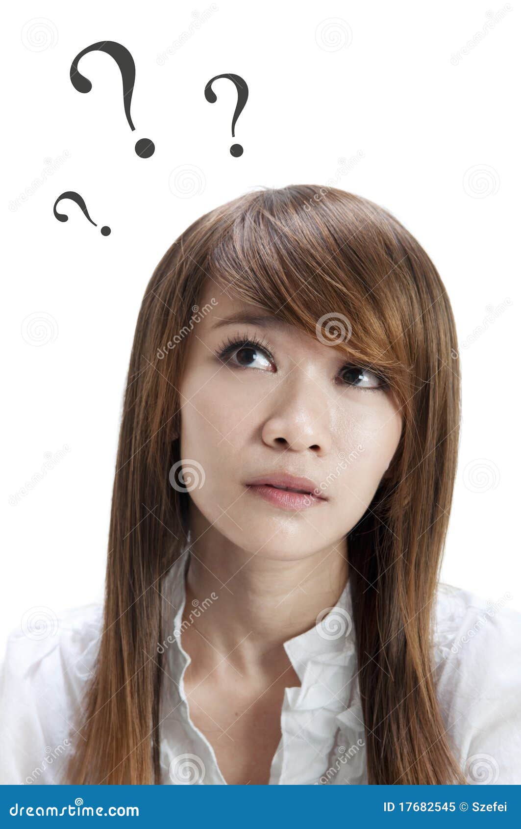 Se demander image stock. Image du confus, beau, fond - 17682545