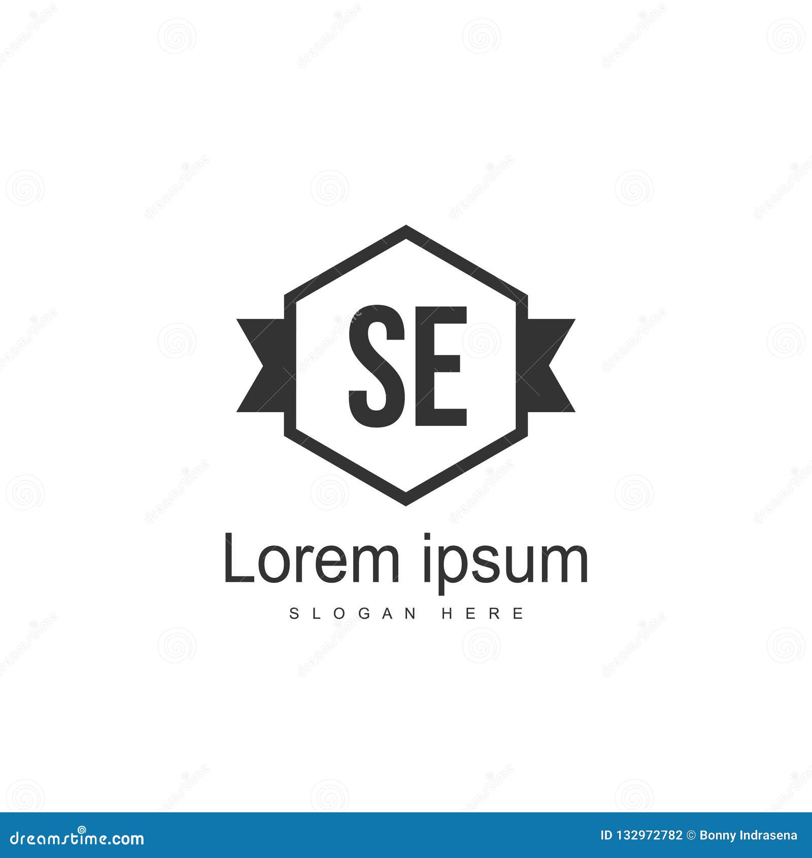 SE Letter Logo Design. Initial SE Logo Template Stock Illustration ...
