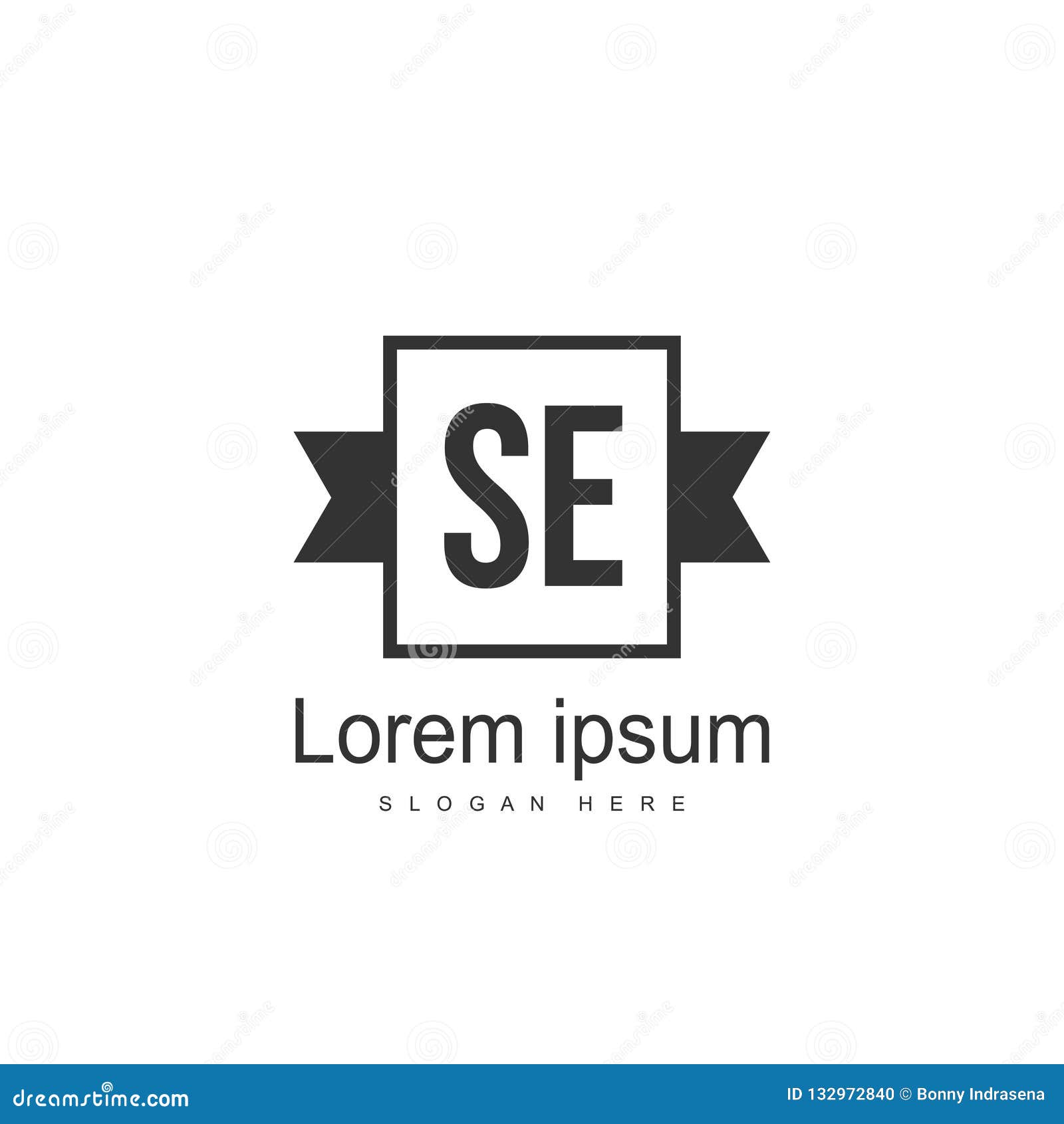 SE Letter Logo Design. Initial SE Logo Template Stock Illustration ...