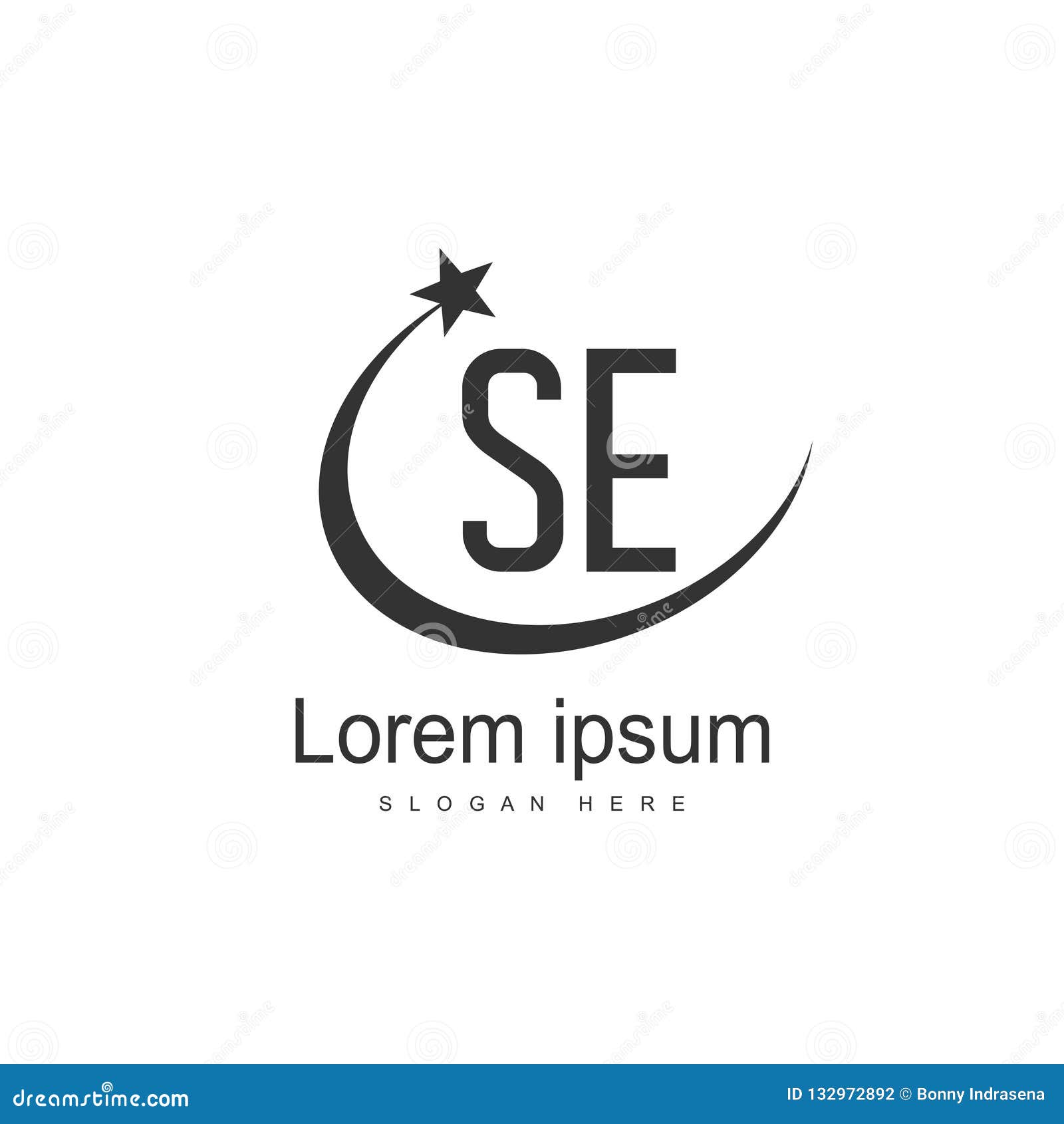 SE Letter Logo Design. Initial SE Logo Template Stock Illustration ...
