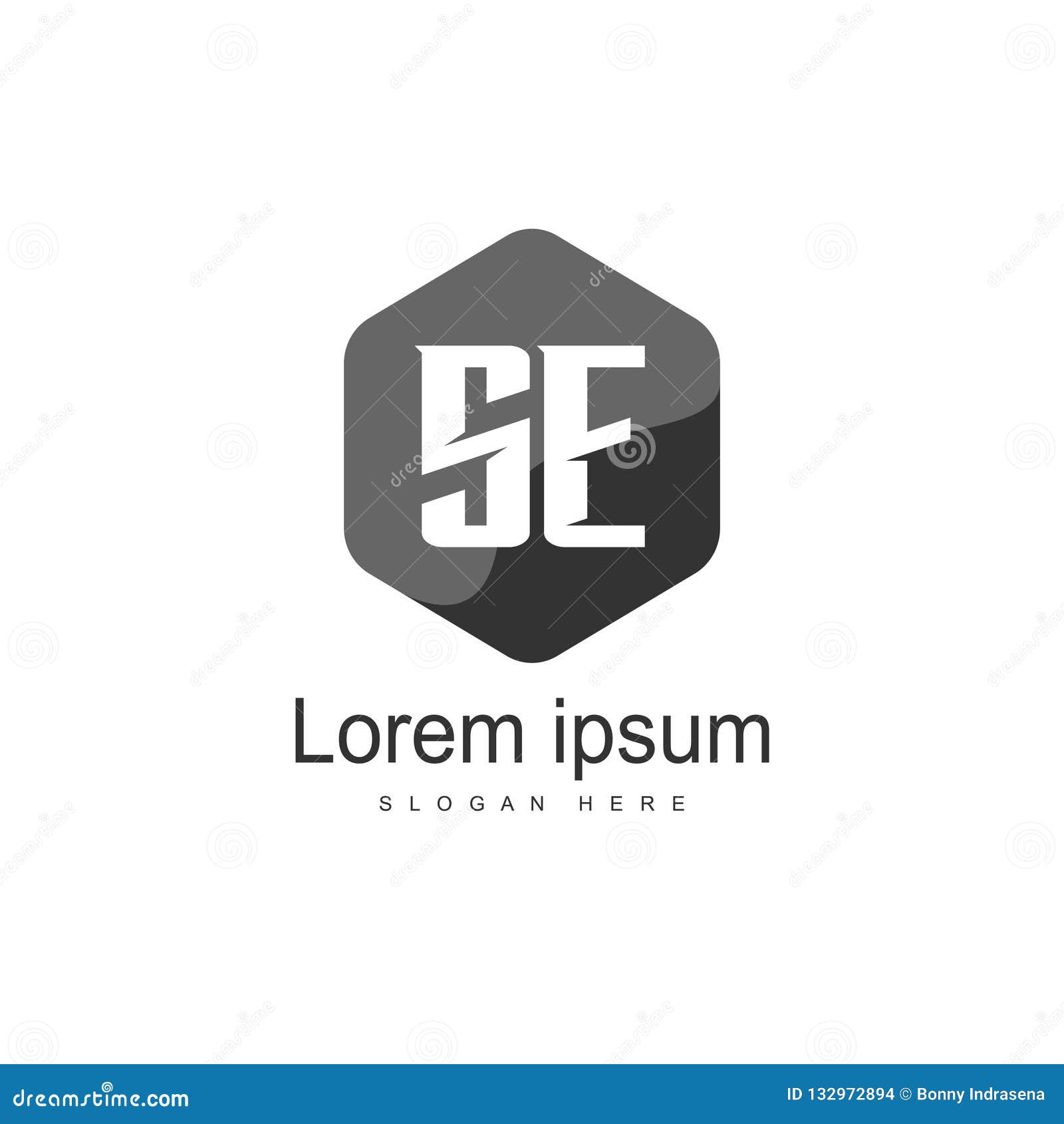 SE Letter Logo Design. Initial SE Logo Template Stock Illustration ...