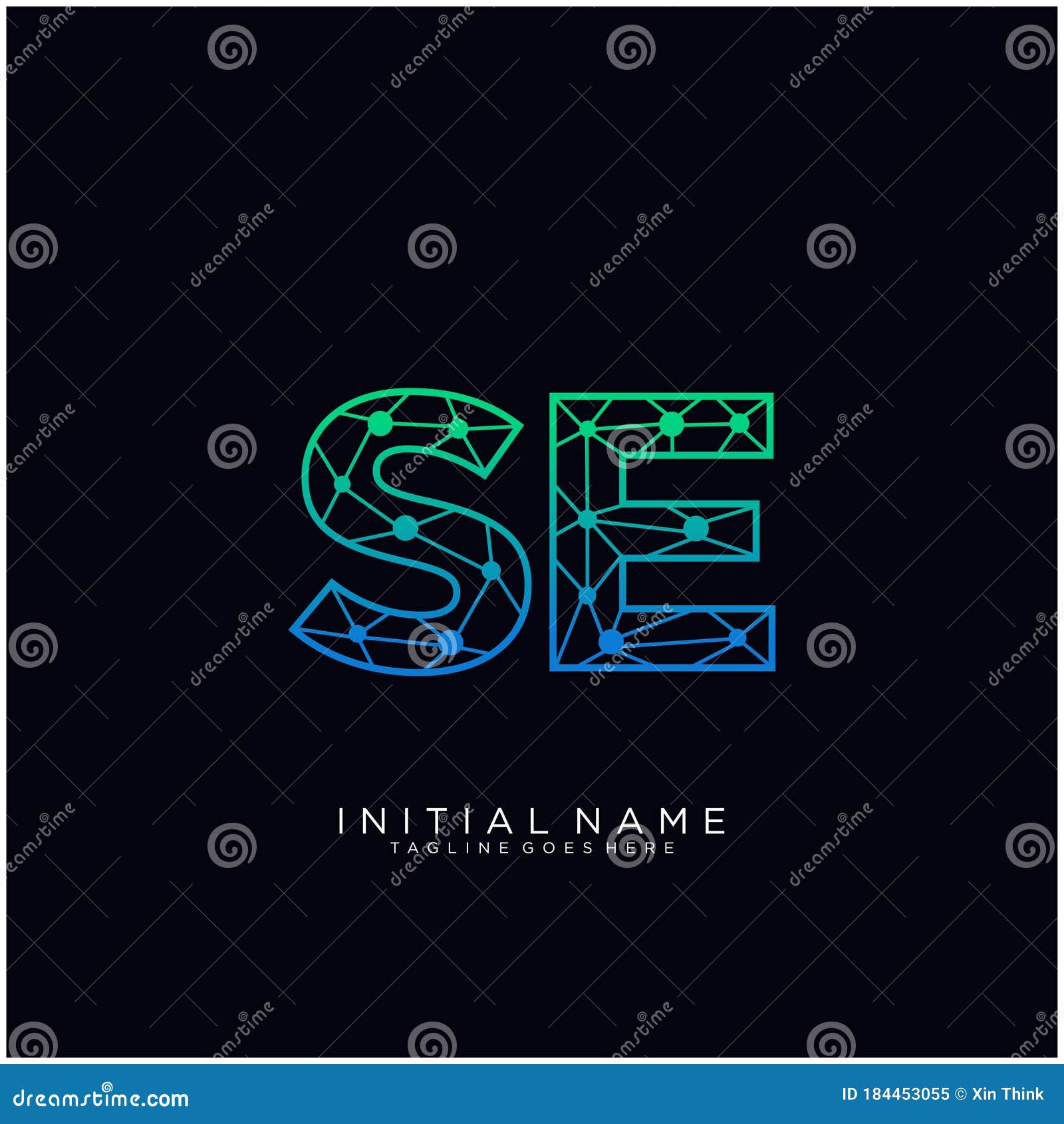 SE Letter Logo Icon Design Template Elements Stock Vector ...