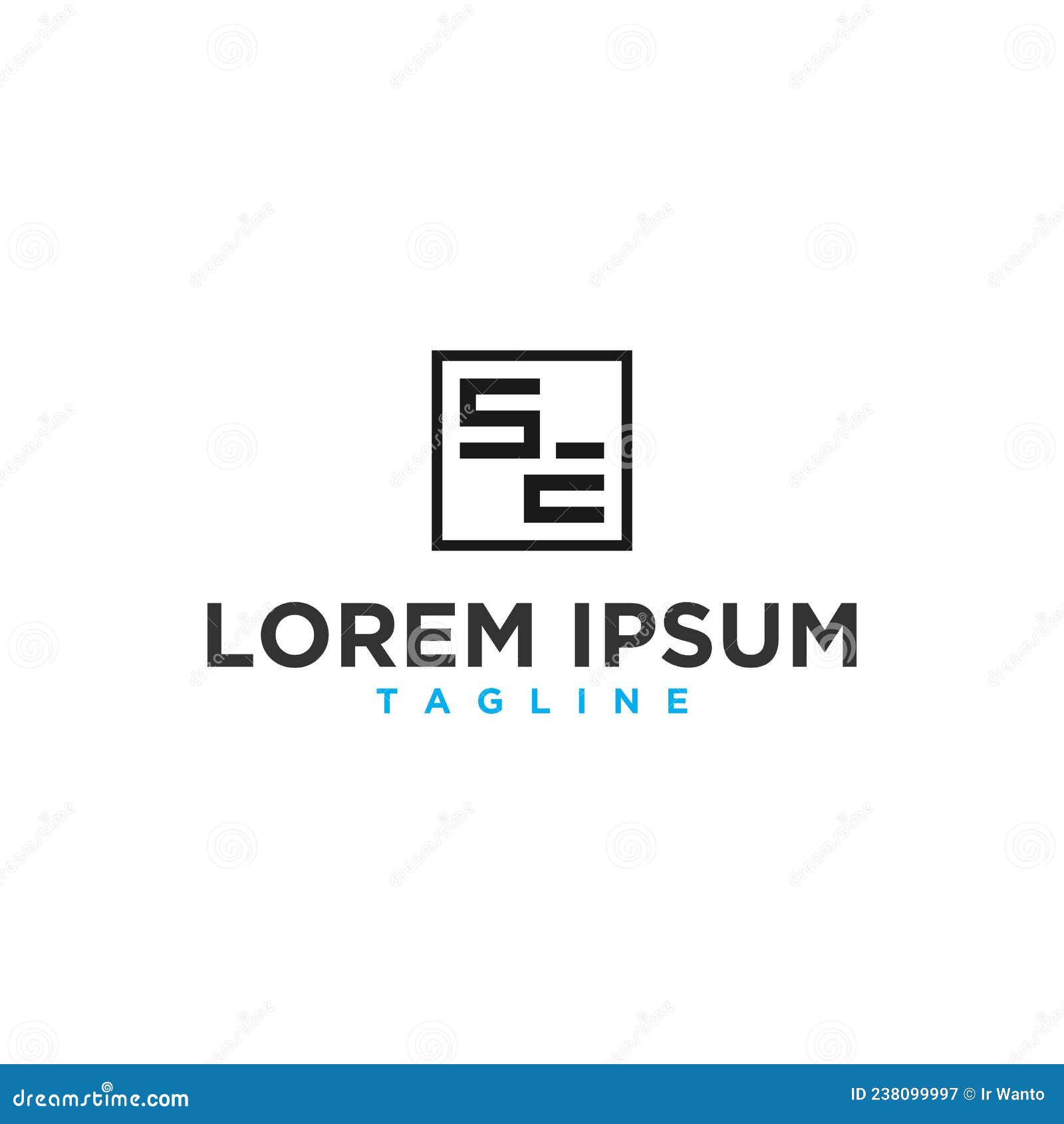 Se Monogram Logo Design Inspiration Stock Vector - Illustration of ...