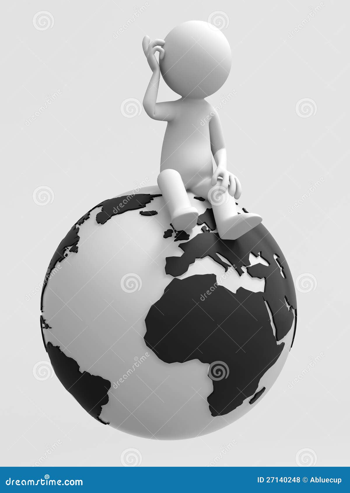 Se reposer sur la terre illustration stock. Illustration du requête ...