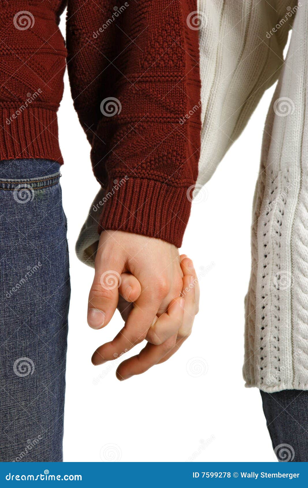 Se retenir de mains photo stock. Image du femelle, affectueux - 7599278