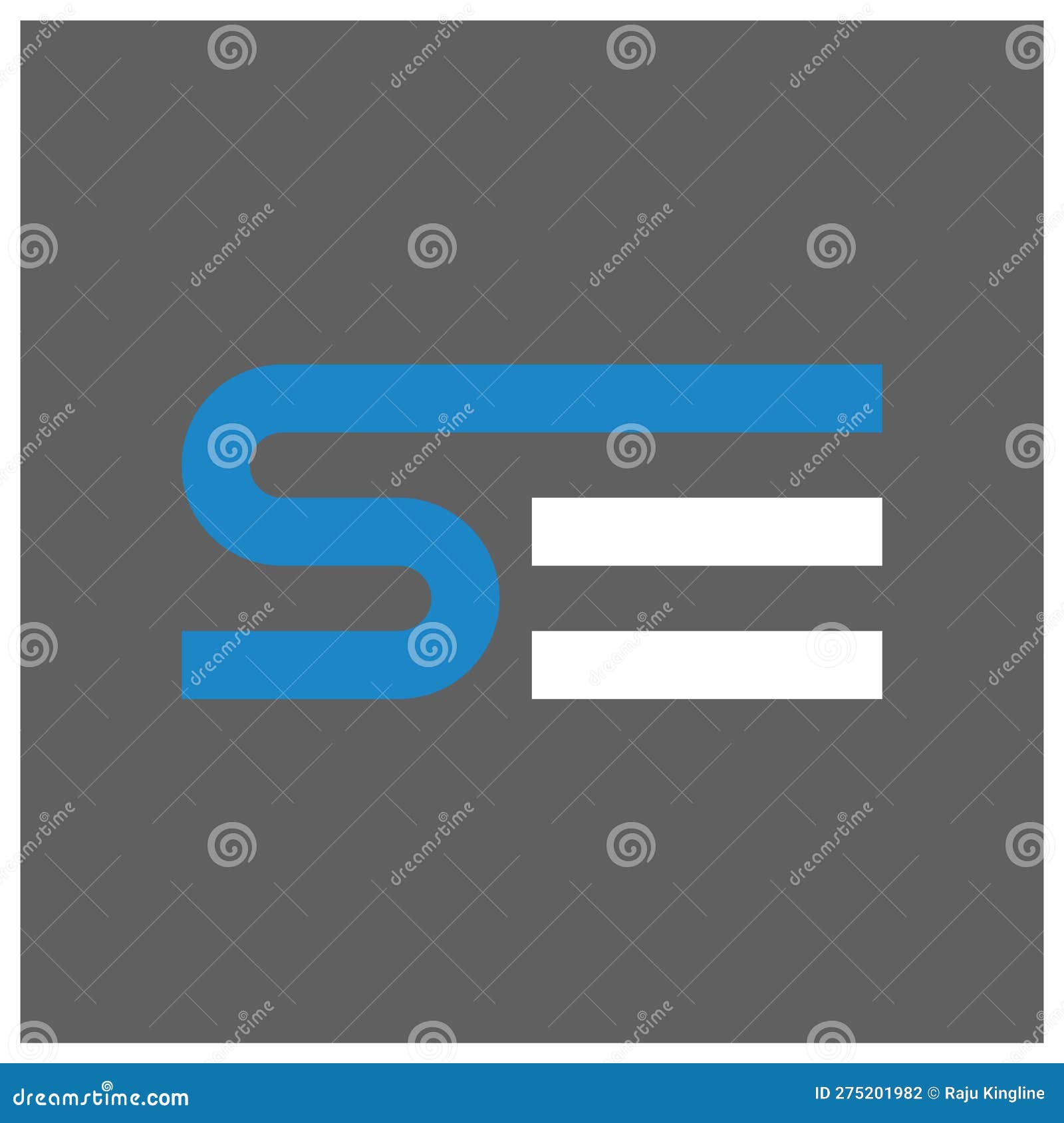 SE S E Letter Logo Design with Lines. Modern Creative Zebra Lines ...