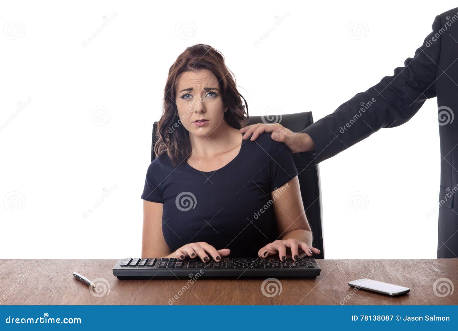 Se Sentir Inconfortable Au Sujet De Son Contact Image stock - Image du ...