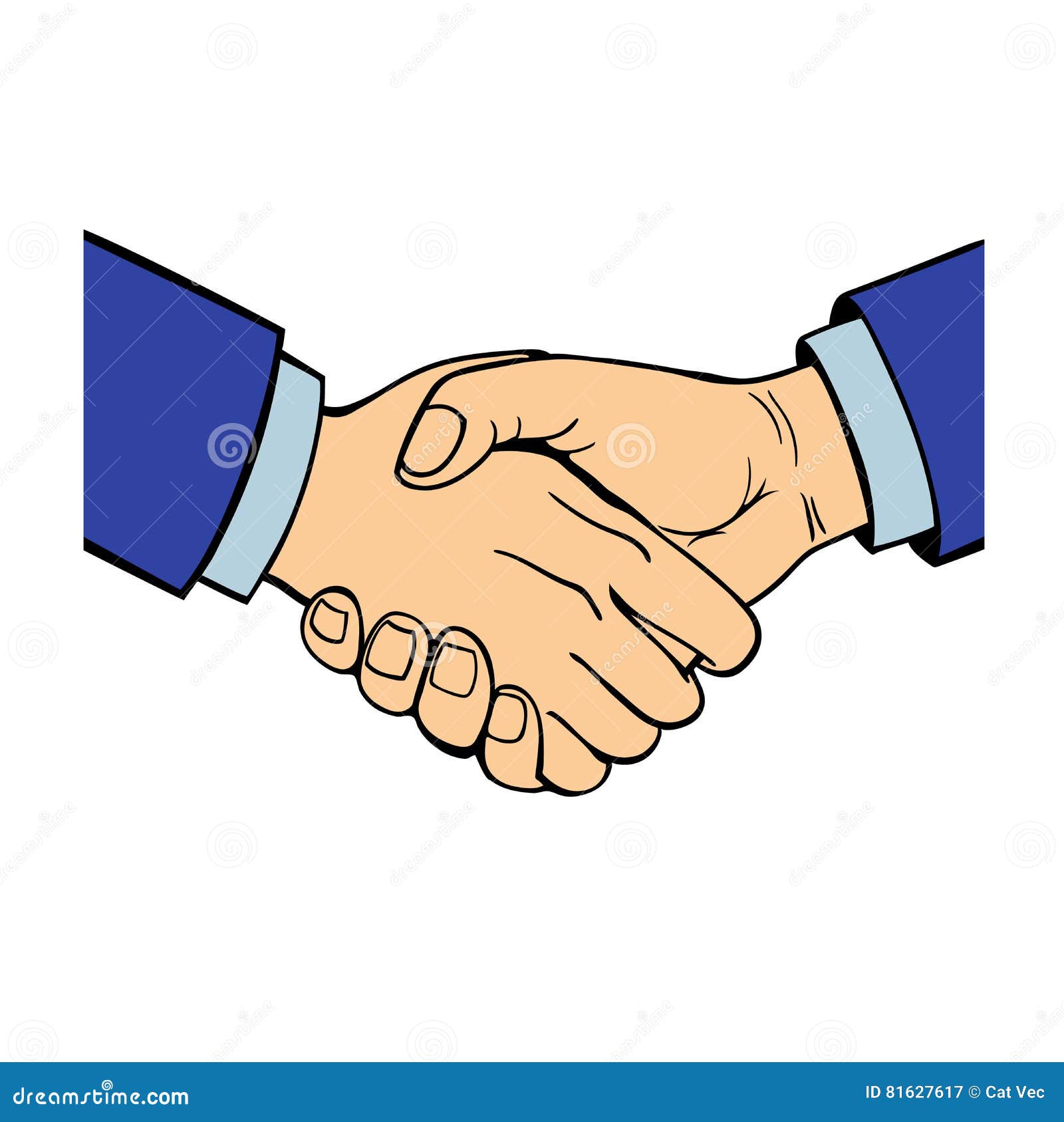 Se Serrer La Main Le Vecteur Illustration de Vecteur - Illustration du ...