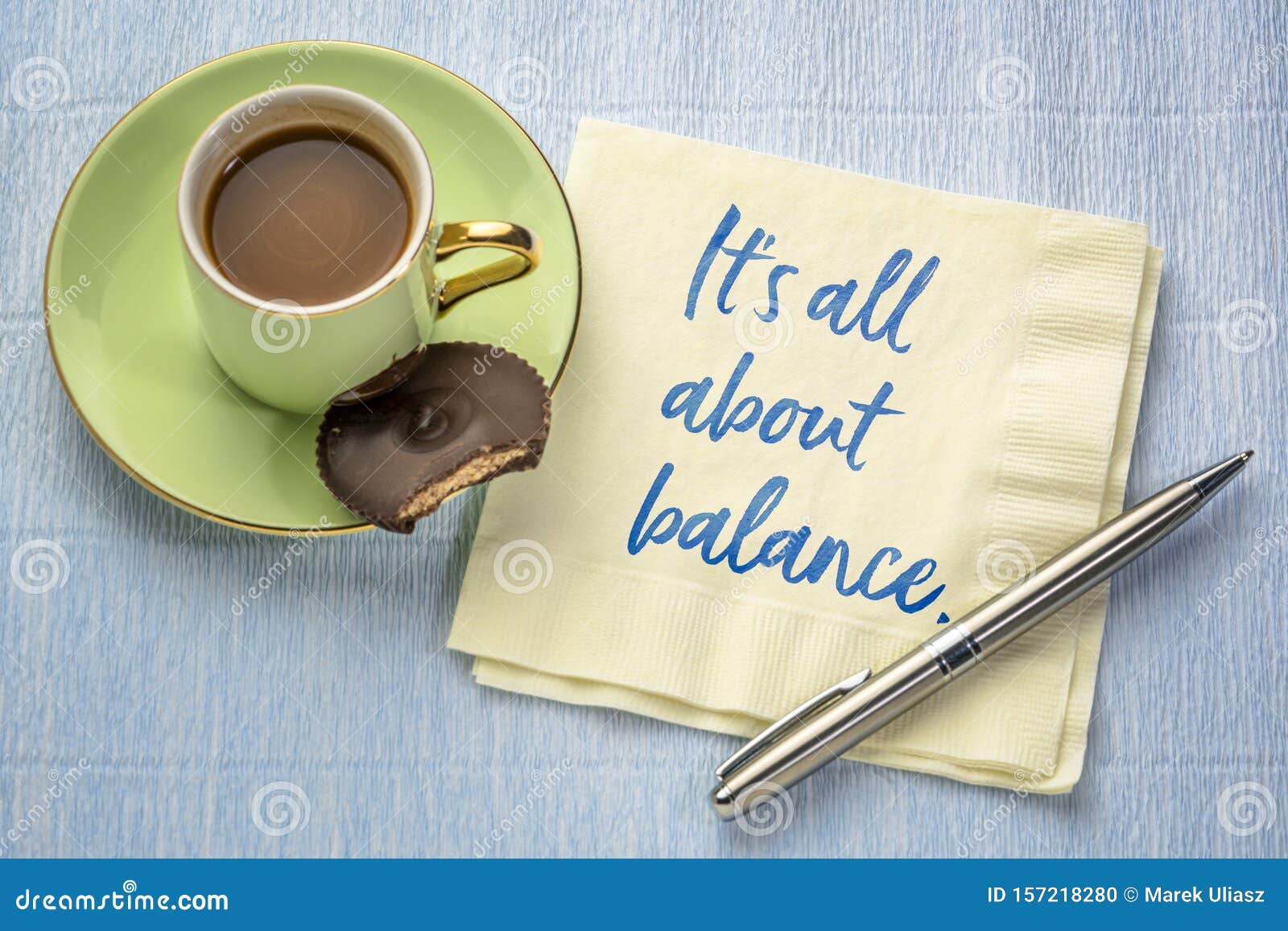 Se Trata De Un Concepto De Estilo De Vida Equilibrado. Foto de archivo ...