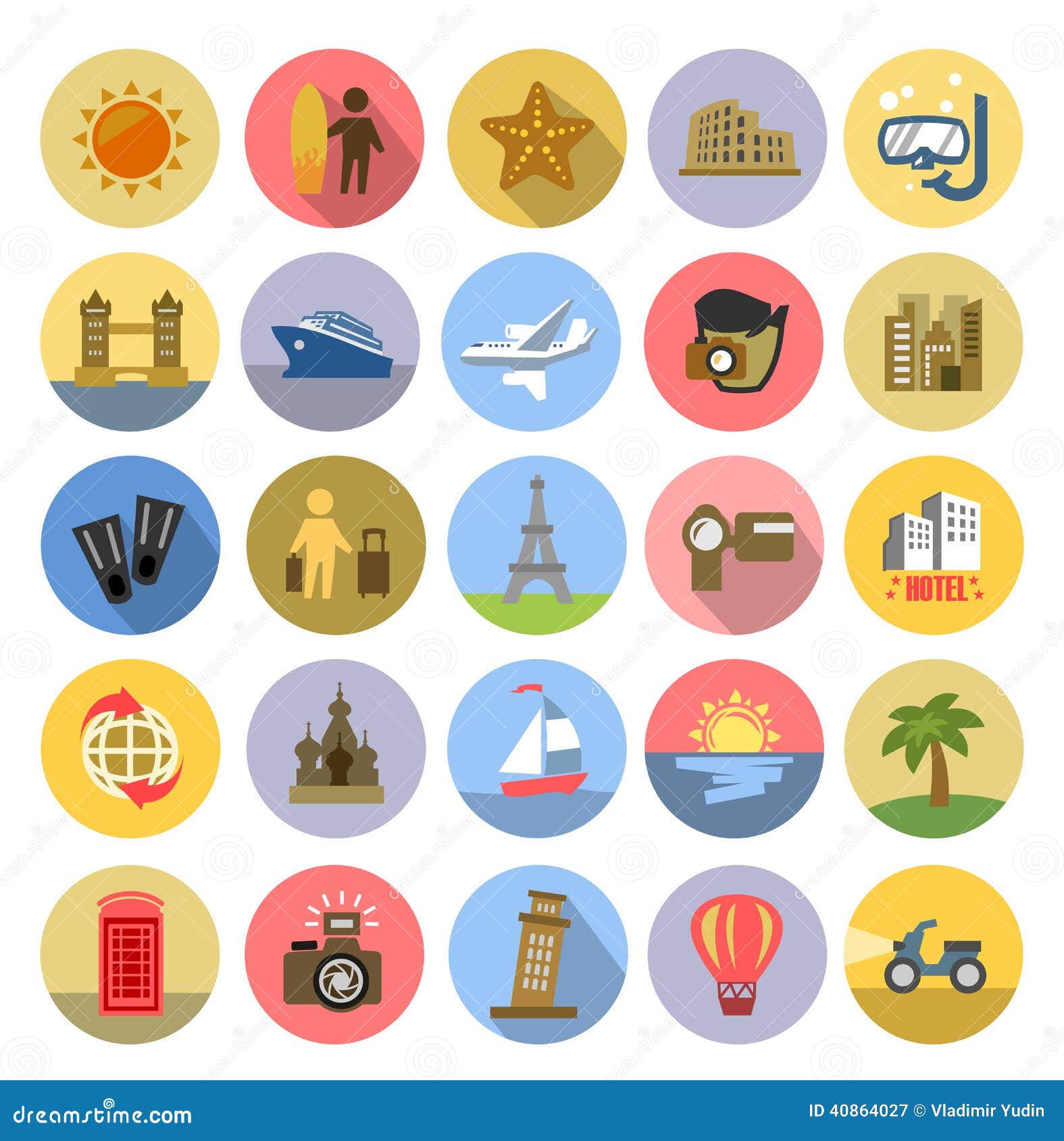 Se Van Toerismepictogrammen Vector Illustratie - Illustration of reeks ...