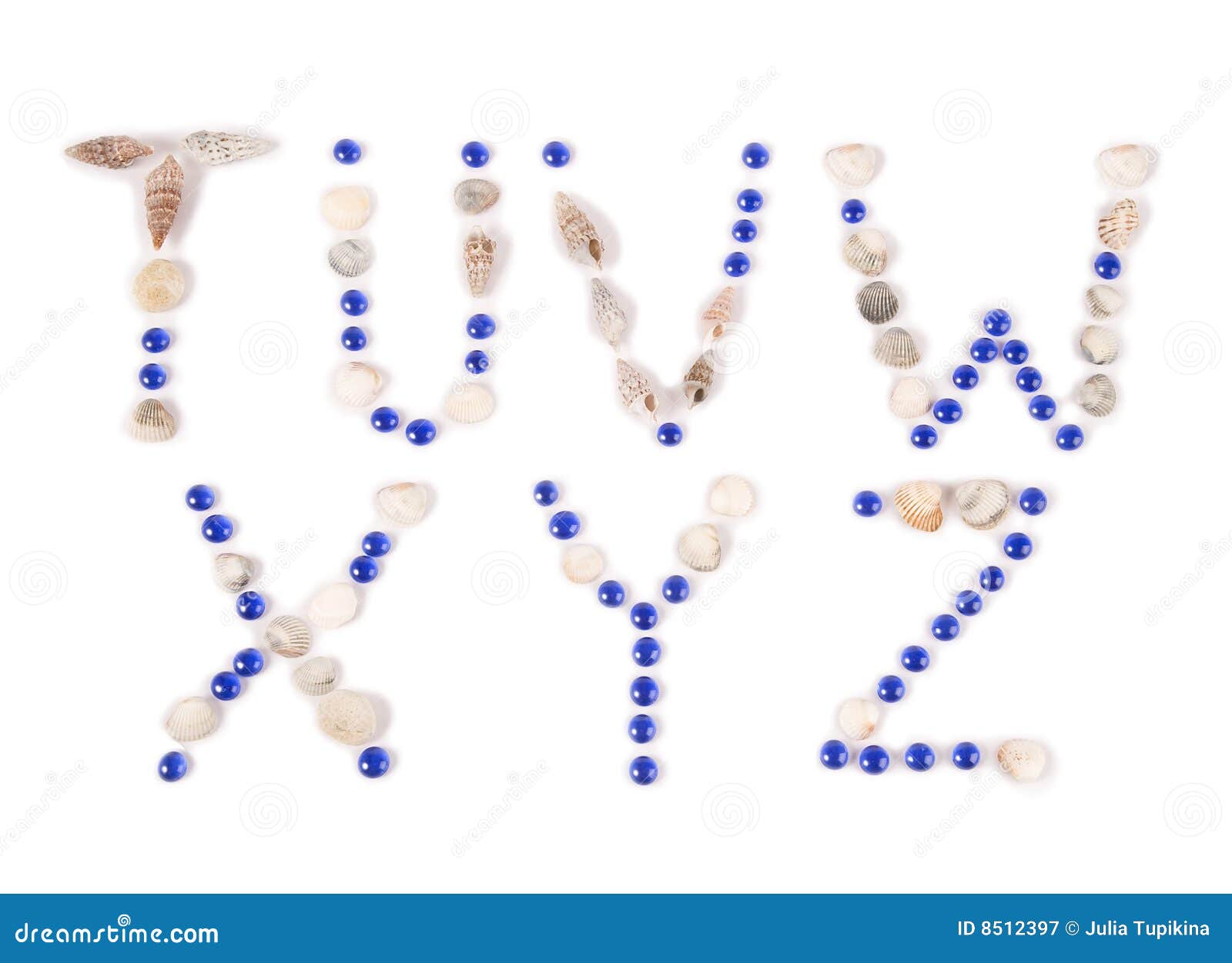 Sea alphabet stock image. Image of natural, voyage, shell - 8512397