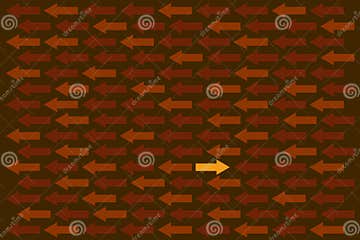 Sea of arrows stock vector. Illustration of powerful, bold - 4235397